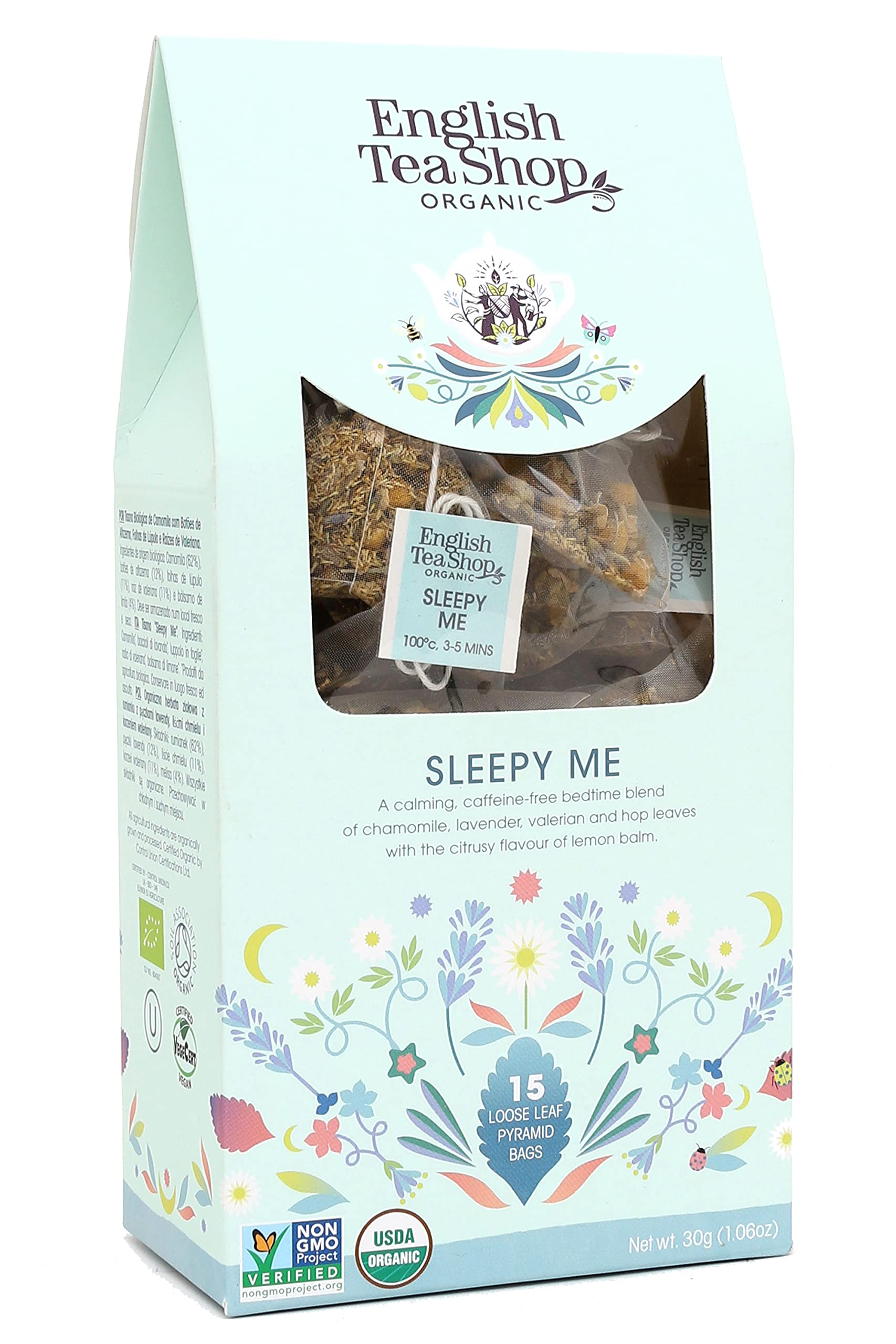 English Tea Shop Organic Sleepy Me Loose Leaf - 15 Loose leaf pyramid ...