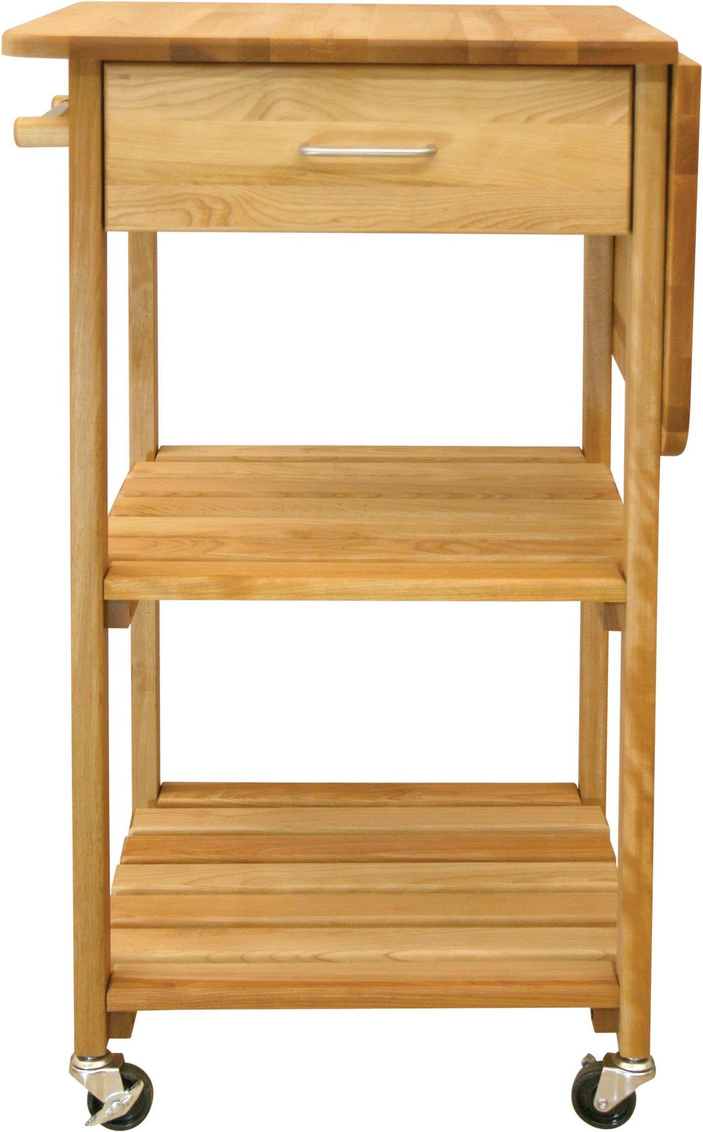 Amazon.com: Catskill Craftsmen Butcher Block Cart with Two Shelves ...