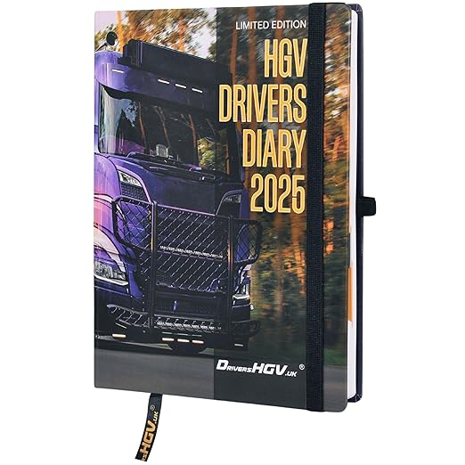 HGV Drivers Diary 2025: Trucker Log Book | Weekly Timesheet | Shift ...