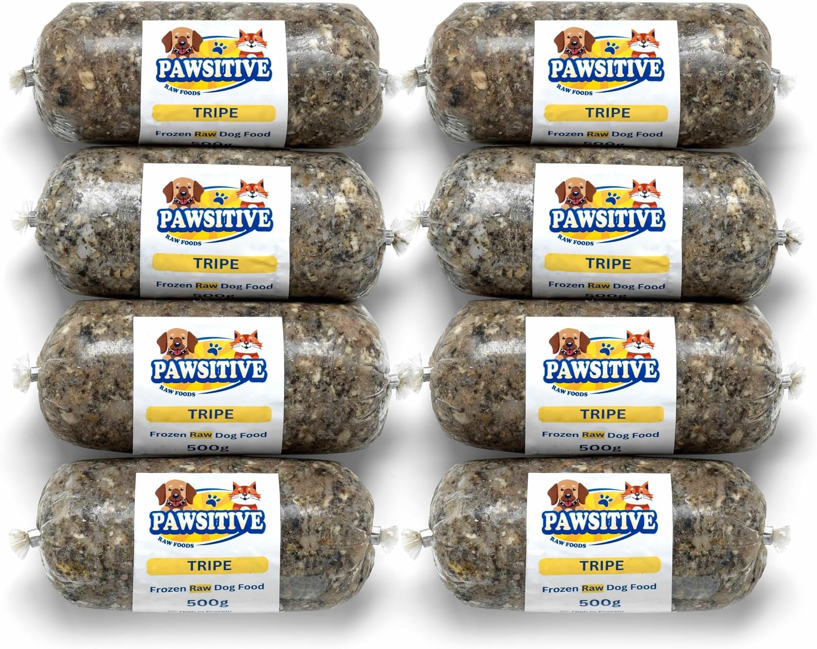 Raw Dog Food Frozen Minced Green Tripe 20x500g Chubs 10kg (22lbs) For ...