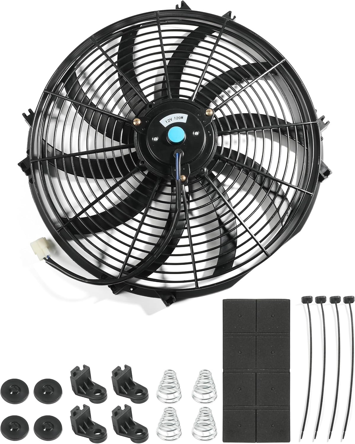 Amazon.com: Zlirfy Electric Radiator Cooling Fan Assembly Kit,Car Slim ...