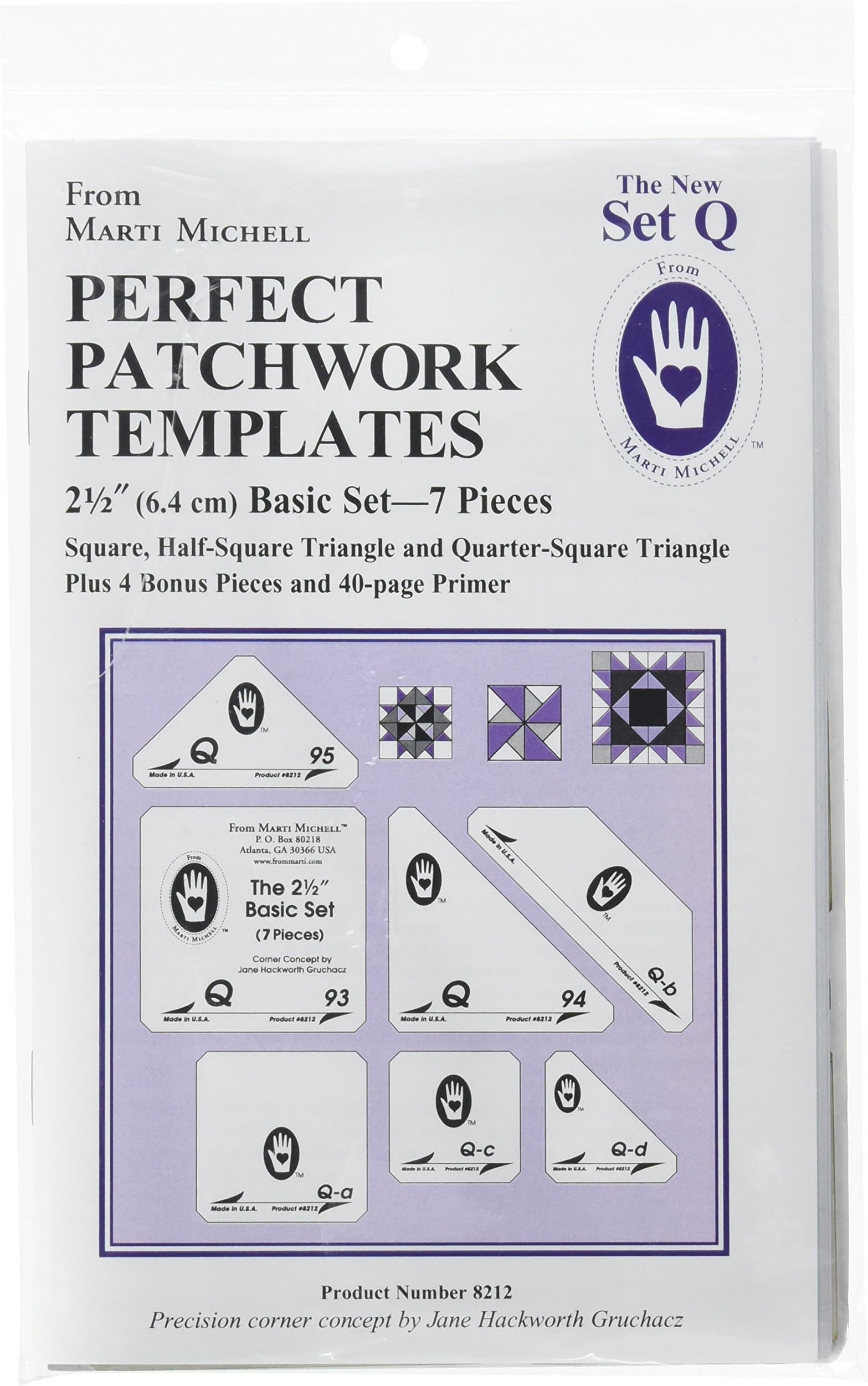 Amazon.com: Perfect Patchwork Template-Set E - 8 Pointed Star Set 7/Pkg