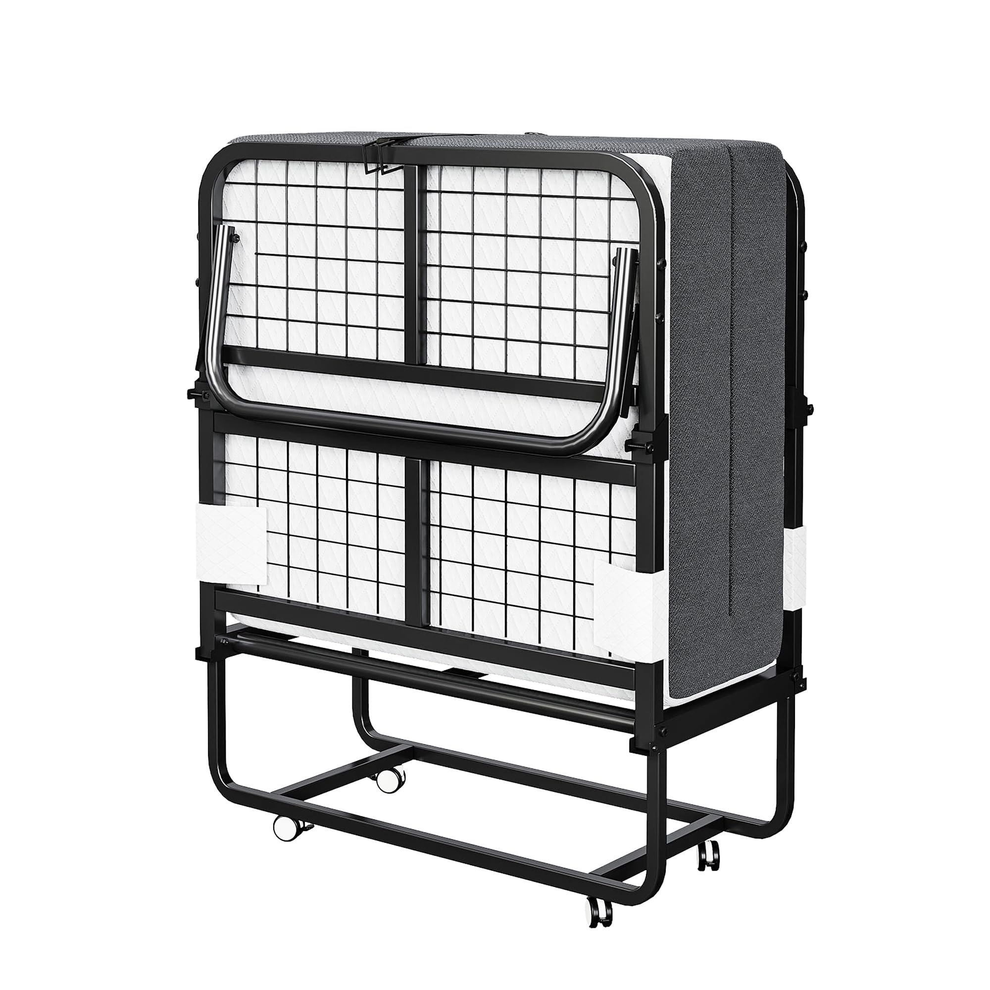 COTUBLR Folding Bed with Mattress Portable Foldable Guest Beds for ...