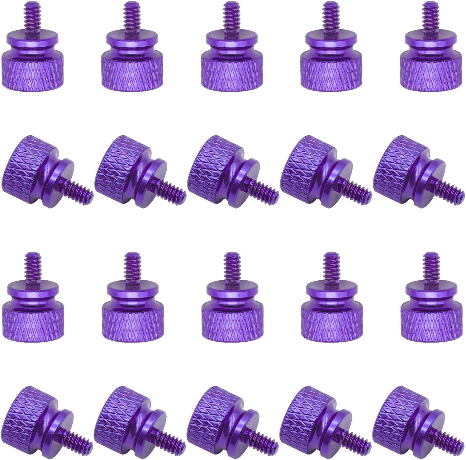 Amazon.com: Powlankou 20 Pieces 6#-32 Computer Case Screws, Anodized ...