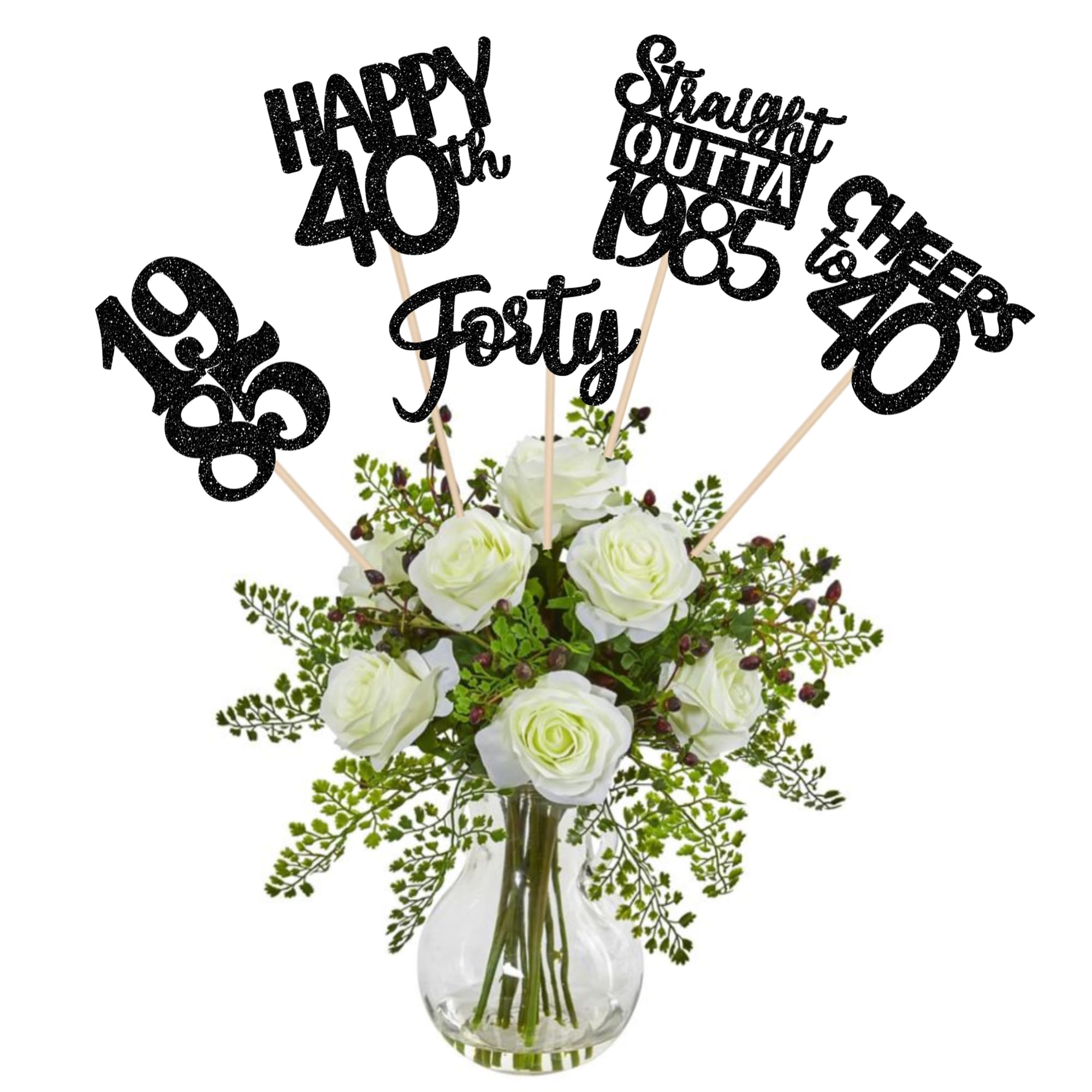 Turning Forty Centerpieces