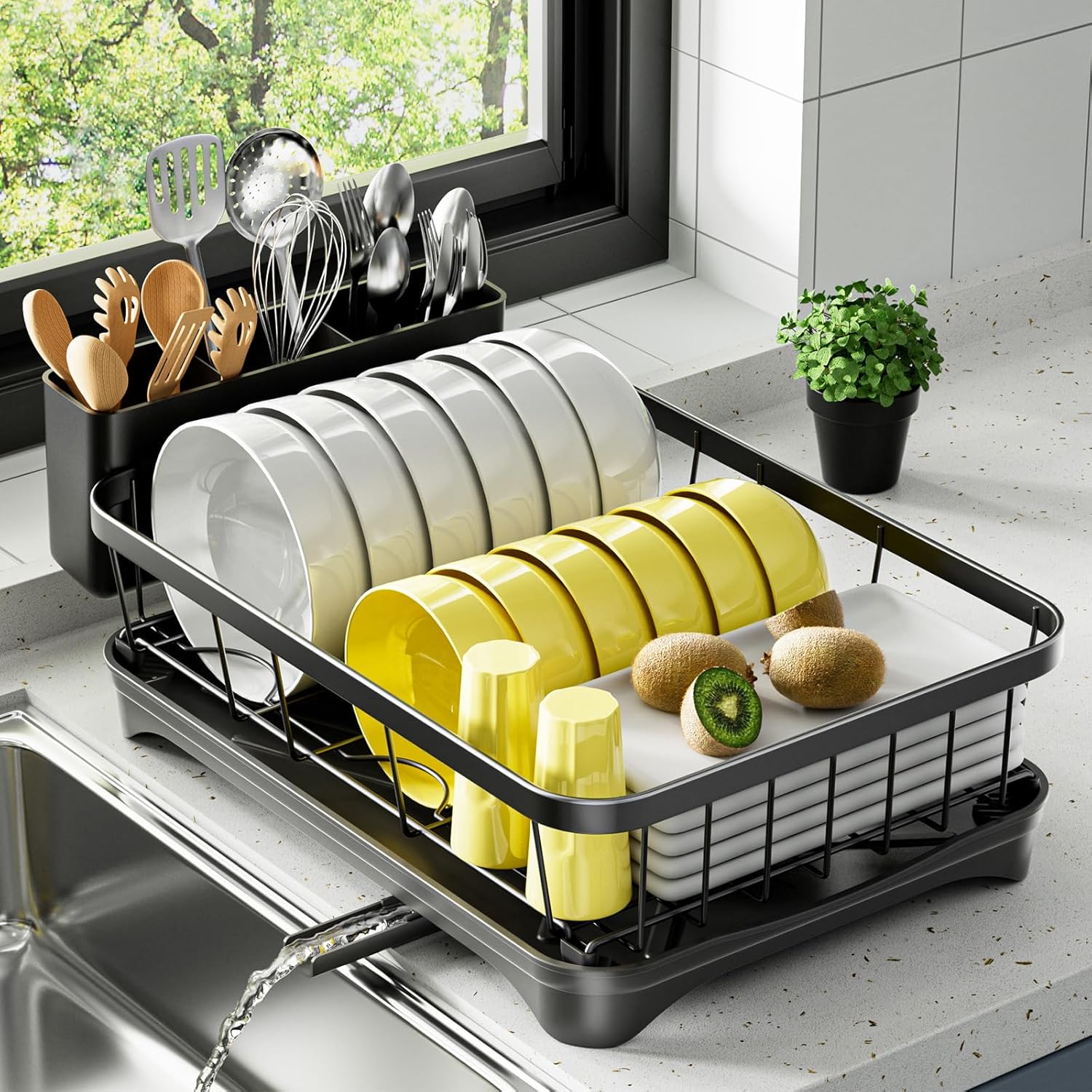 Amazon.com - arshray Dish Drying Rack - Space-Saving Dish Rack, Dish ...
