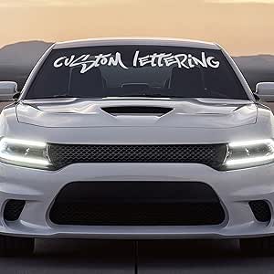 Amazon.com - Custom Windshield Decal - Personalized Text Decals for ...