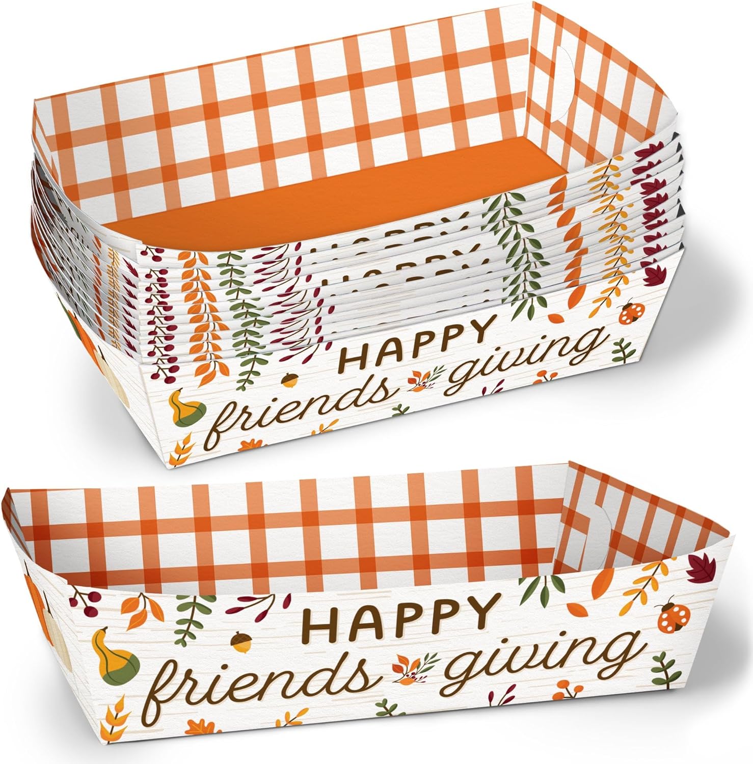 Amazon.com: Big Dot of Happiness Fall Friends Thanksgiving Paper Food ...