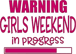 Amazon.com: SEC Apparel Girls Weekend Transfer Iron on Decal for Shirts ...