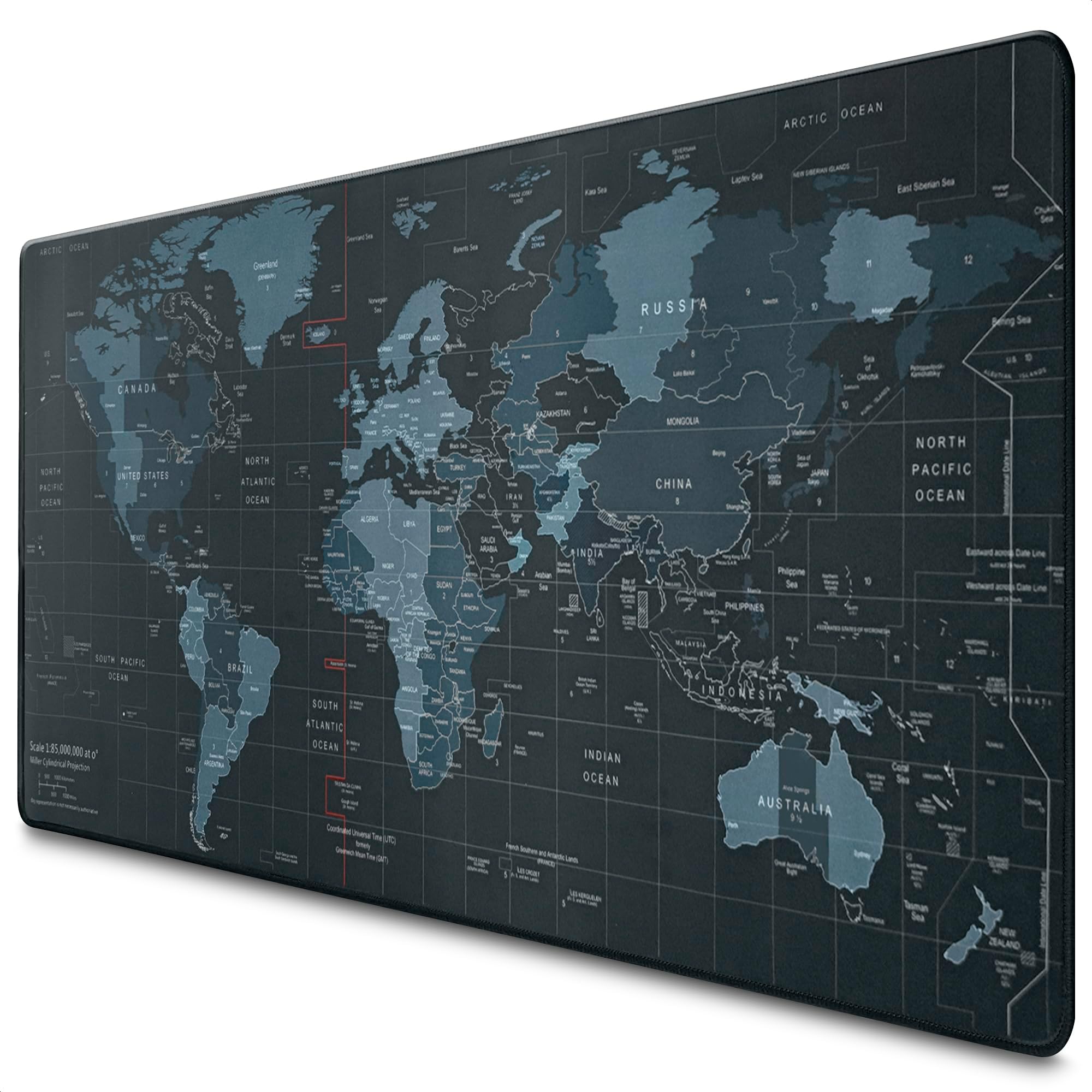Amazon.com : World Map Mouse Pad - Gaming Mouse Pad 35x15.7 Map Desk ...