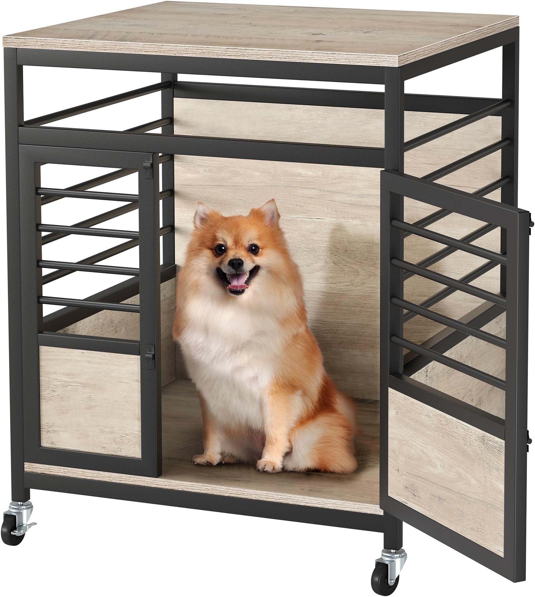 Amazon.com : DWVO Dog Crate Furniture, 24 Inch Dog Kennel Indoor ...