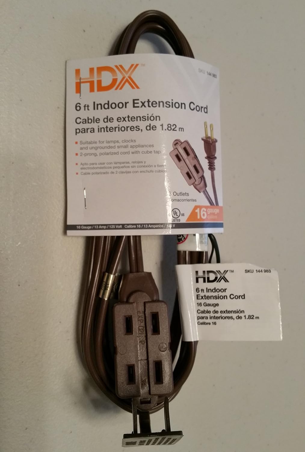 Amazon.com: 6 Ft. Indoor Extension Cord : Tools & Home Improvement
