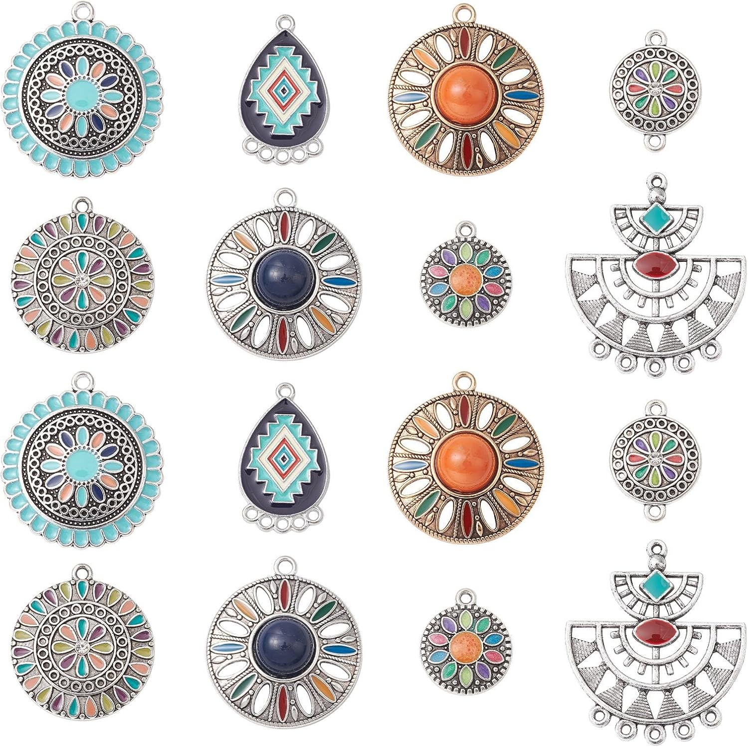 Amazon.com: Ipotkitt 16 Pcs 8 Styles Bohemian Style Chandelier ...