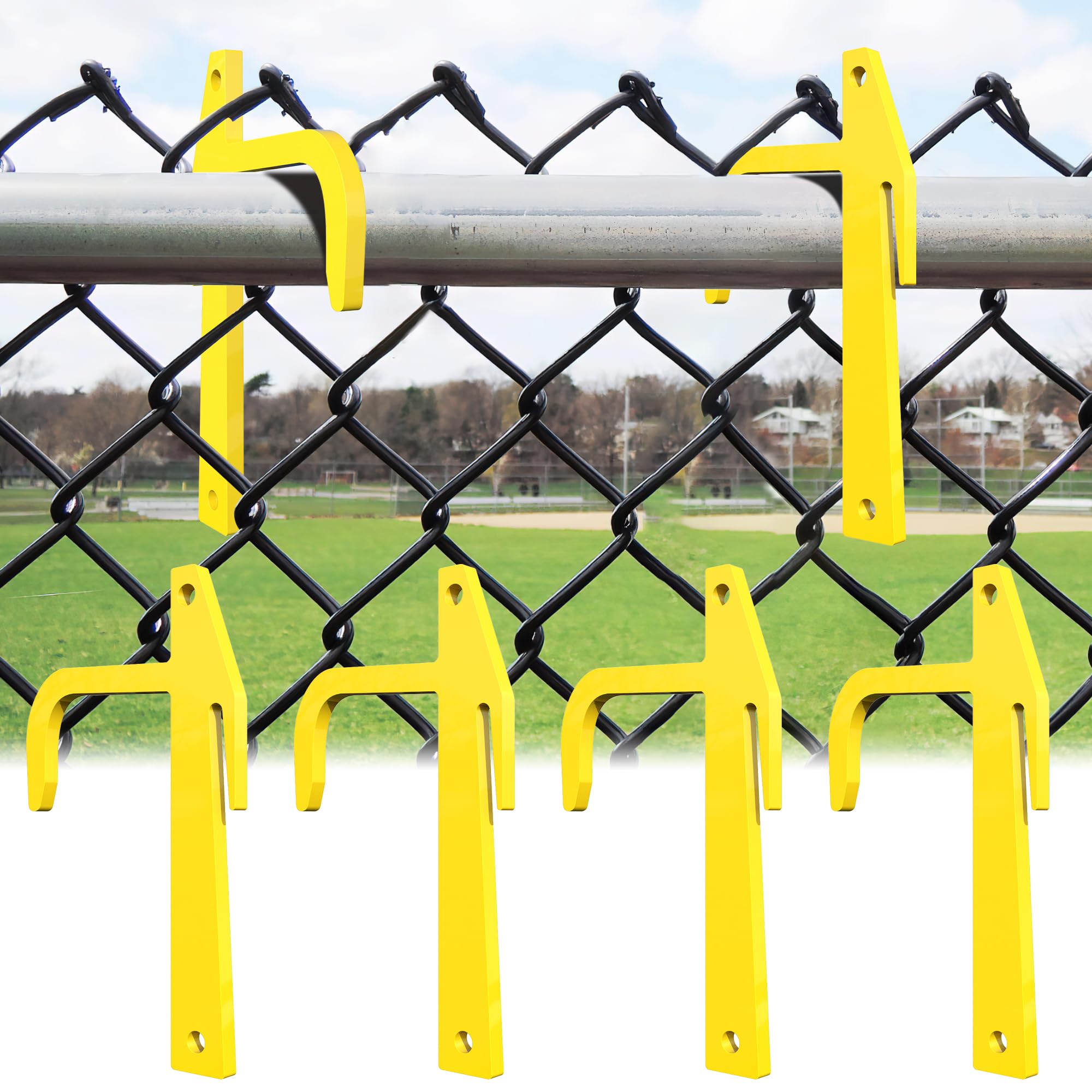 Amazon.com : 6 Pcs Chain Link Fence Banana Clip, Metal Fence Fabric ...