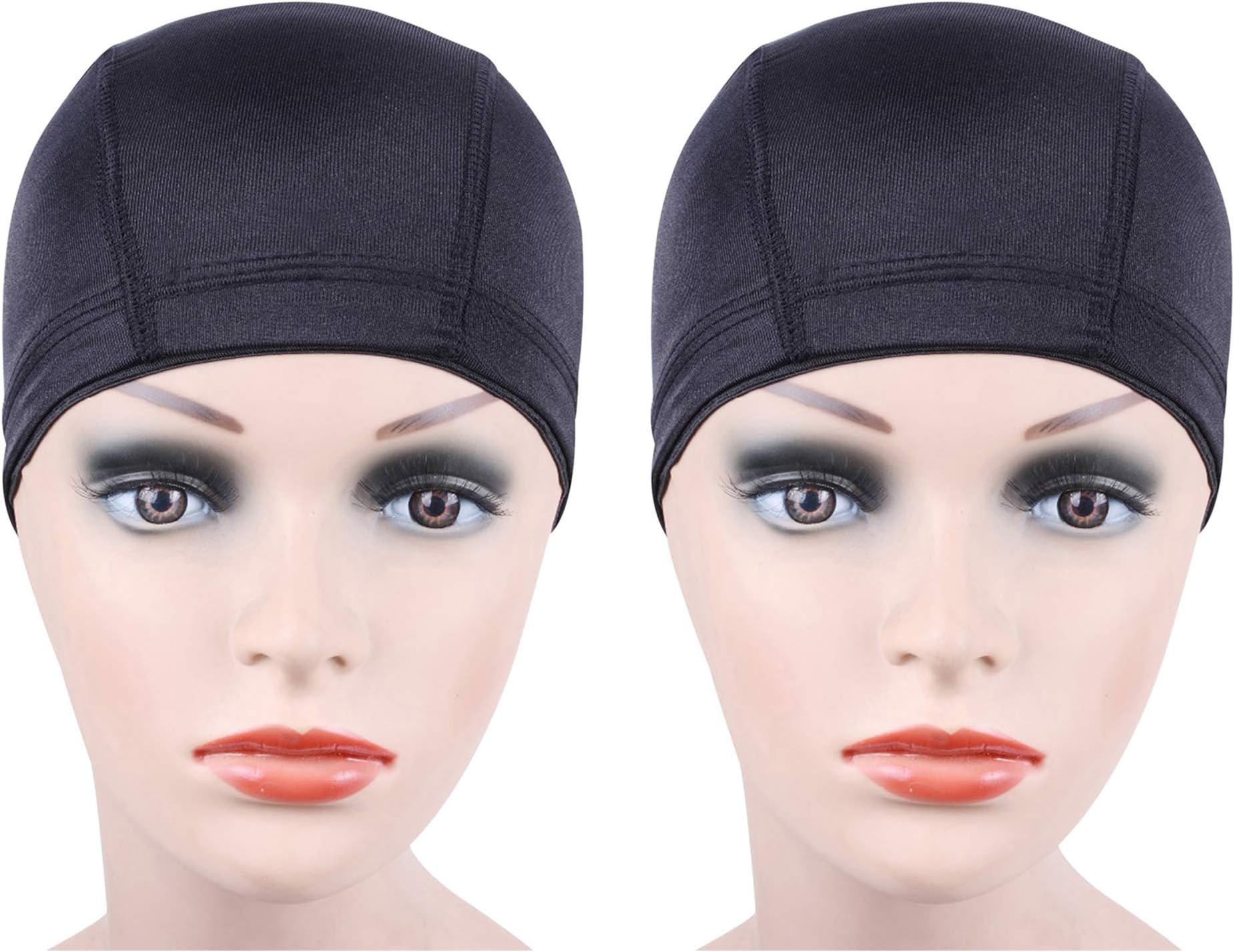 Amazon.com: YANTAISIYU 5 PCS/Lot Black Dome Caps Wig Caps for Making ...