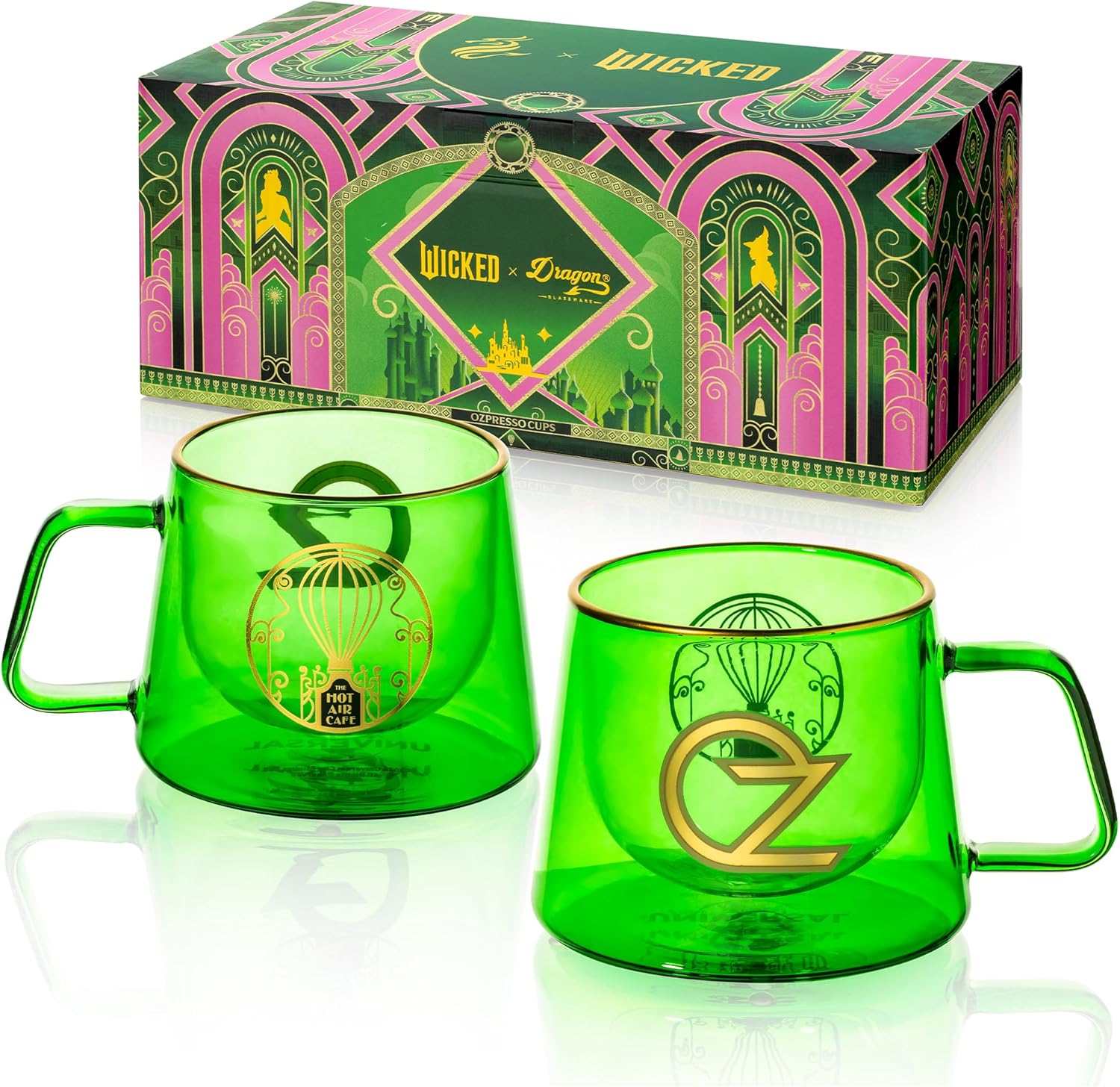 Dragon Glassware x Wicked Ozpresso Cups - 8 oz Espresso Cups Set of 2 ...