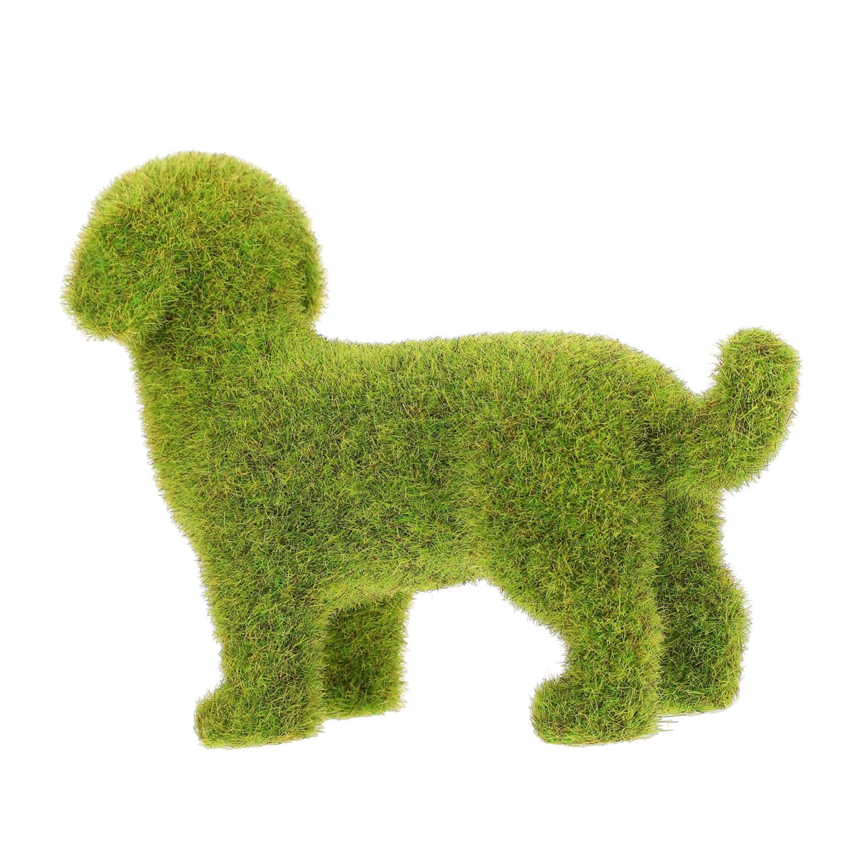 Amazon.com: Holibanna Lawn Dog Figurine Green Flocked Puppy Ornament ...