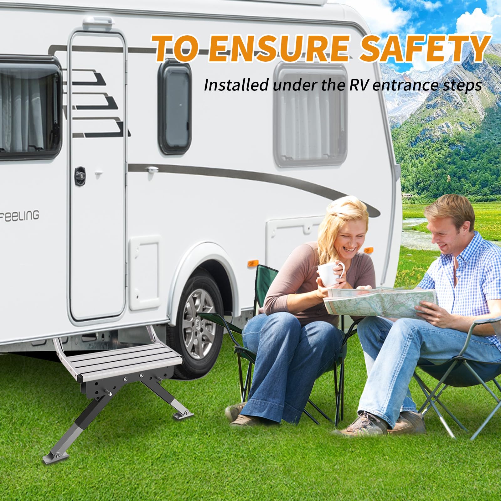 YJDayy RV Step Stabilizer - RV Accessories for Travel Trailers and ...