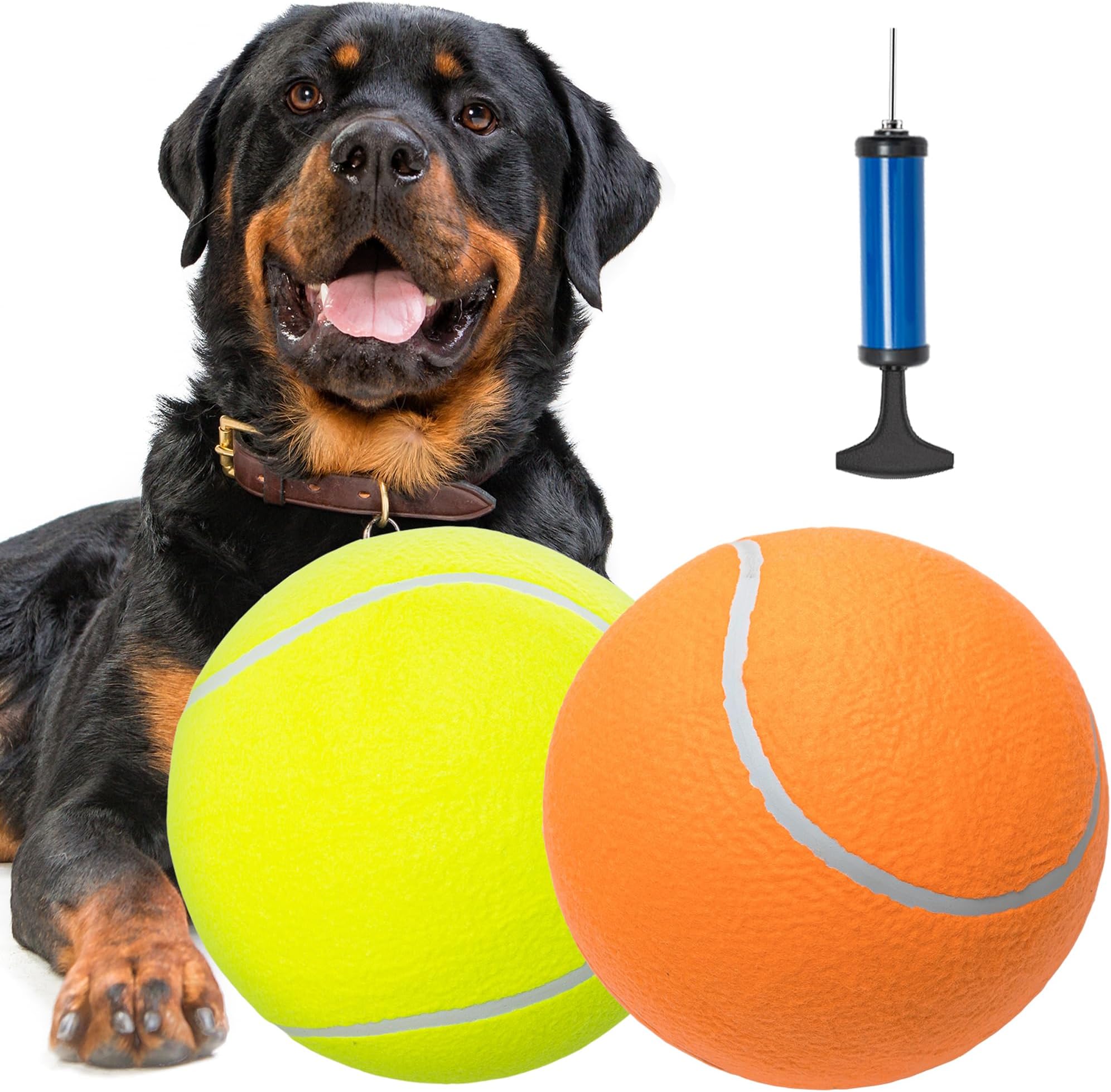 Pet Supplies : Segzwlor Dog Toy Ball - 9.5" Large Tennis Balls for ...