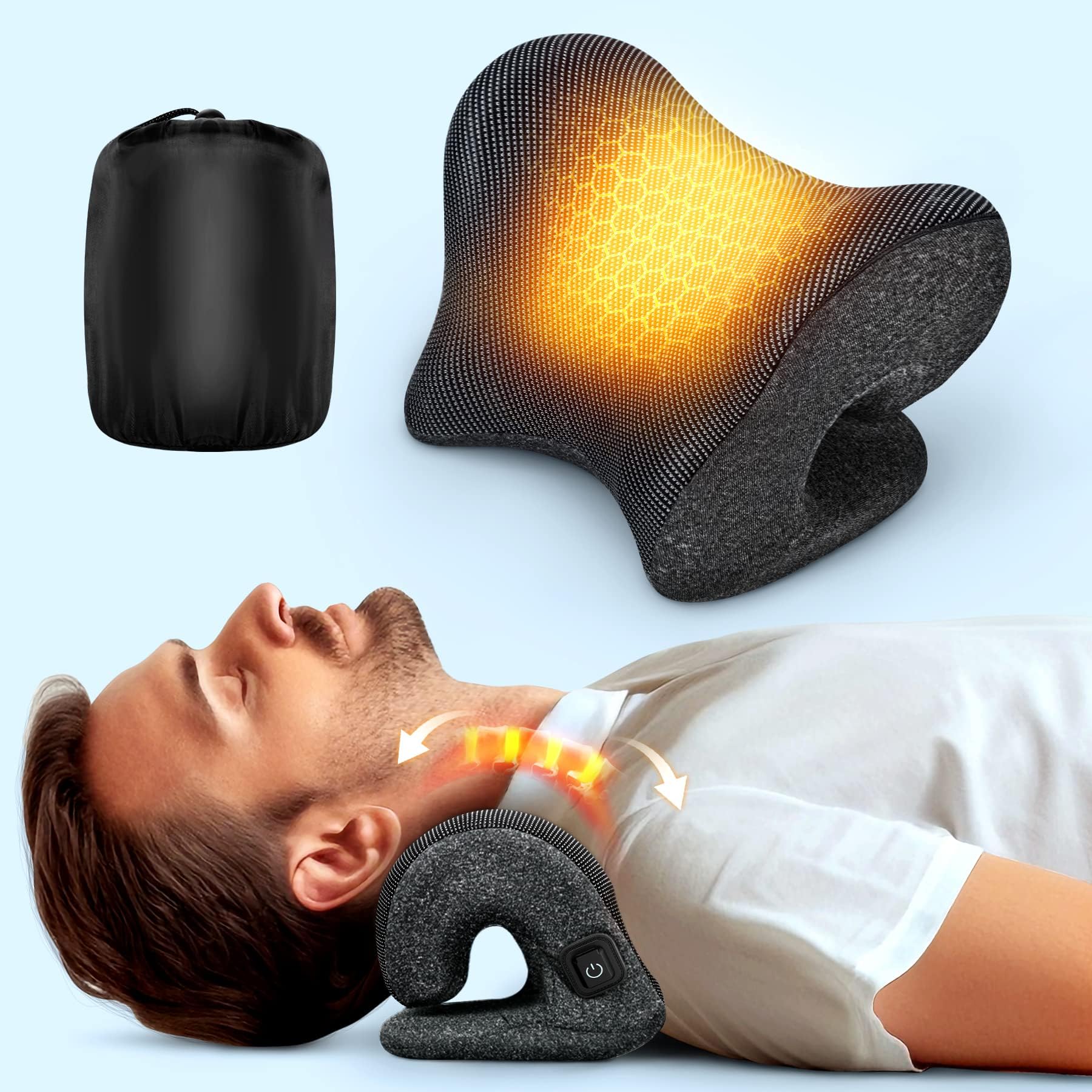 Amazon.com: Deep Neck Pain Relief w/Conductive Magnetic Therapy Heated ...