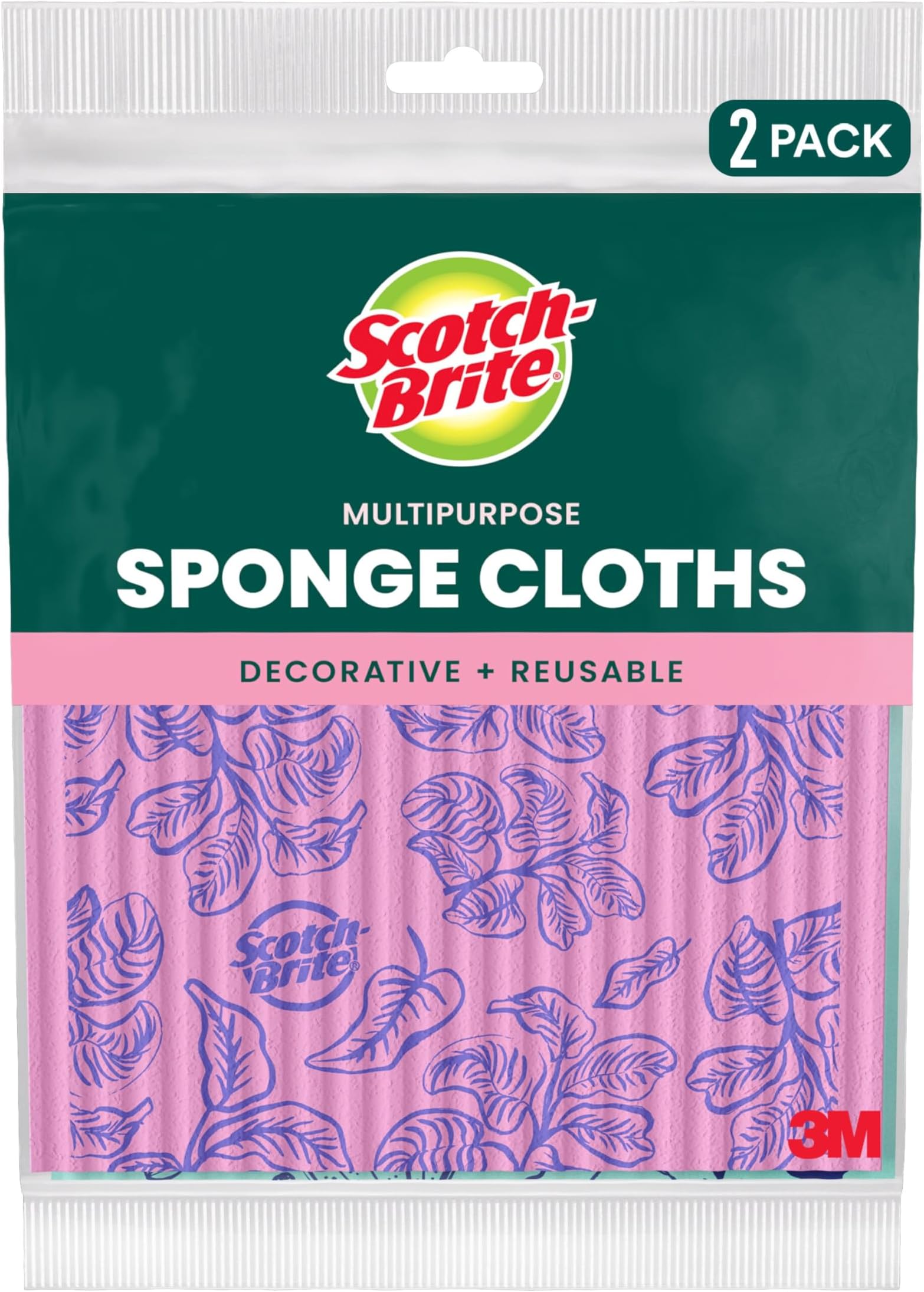 Amazon.com: Scotch-Brite Sponge Cloths, Reusable, Absorbent, and ...