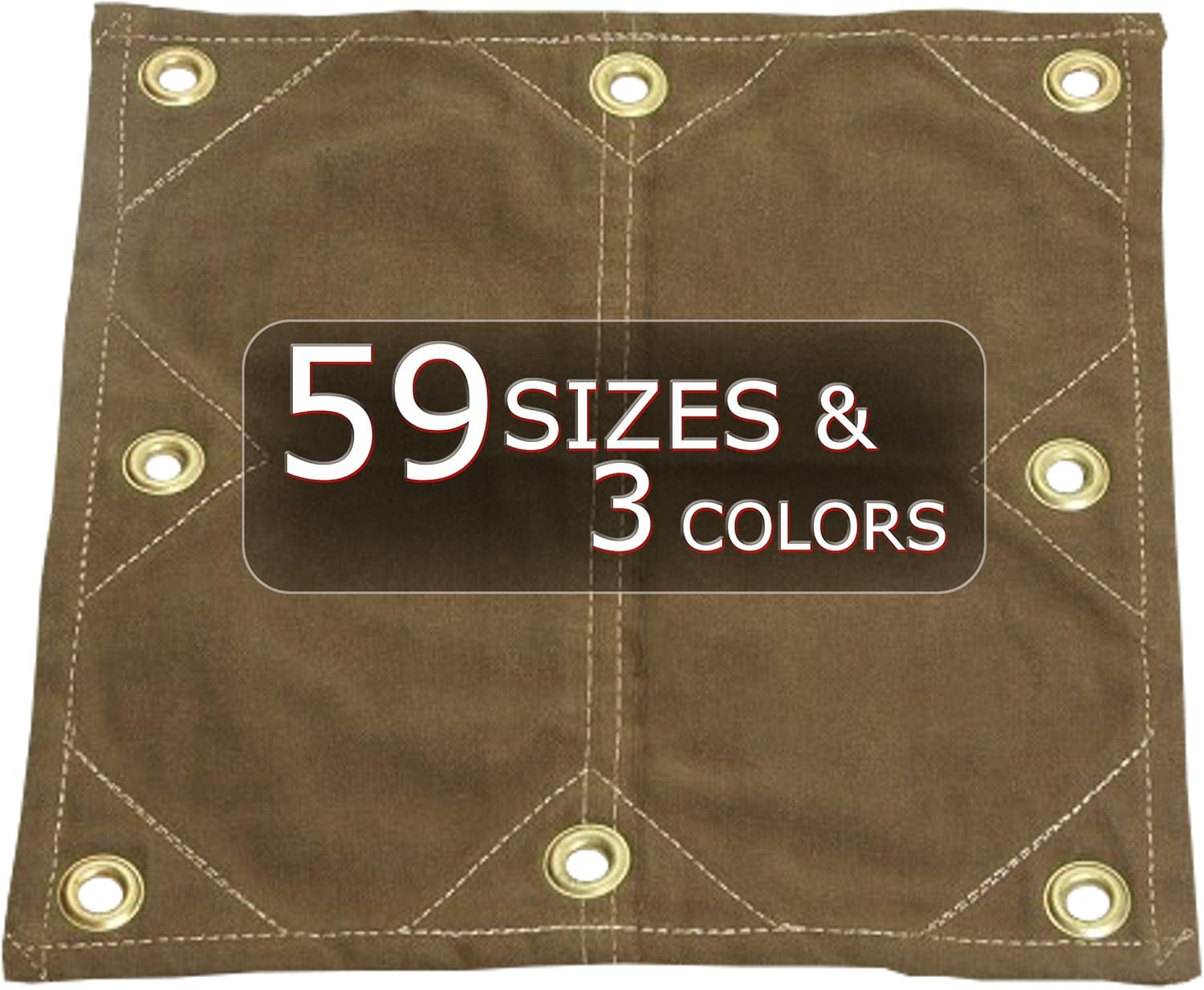 12x12 18oz Heavy Duty Canvas Tarp With Reinforced Grommets Every 2 12x12 18oz Heavy Duty Canvas Tarp With Reinforced Grommets Every 2
