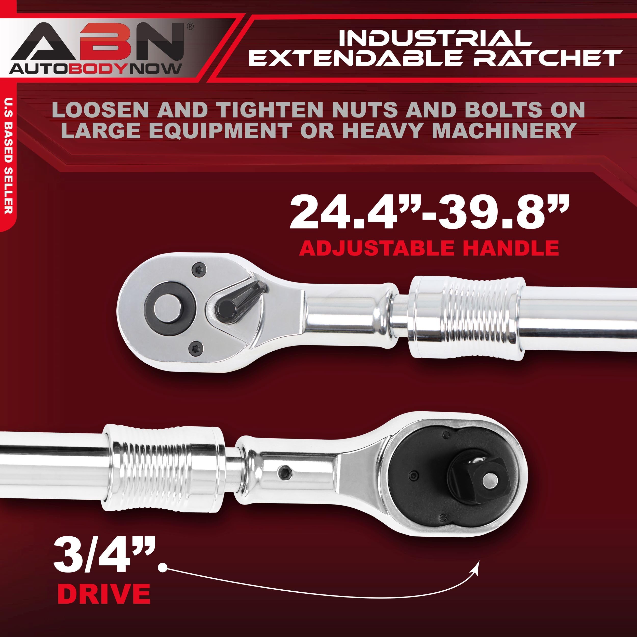 Snapklik.com : ABN 3/4 Inch Drive Industrial Extendable Ratchet
