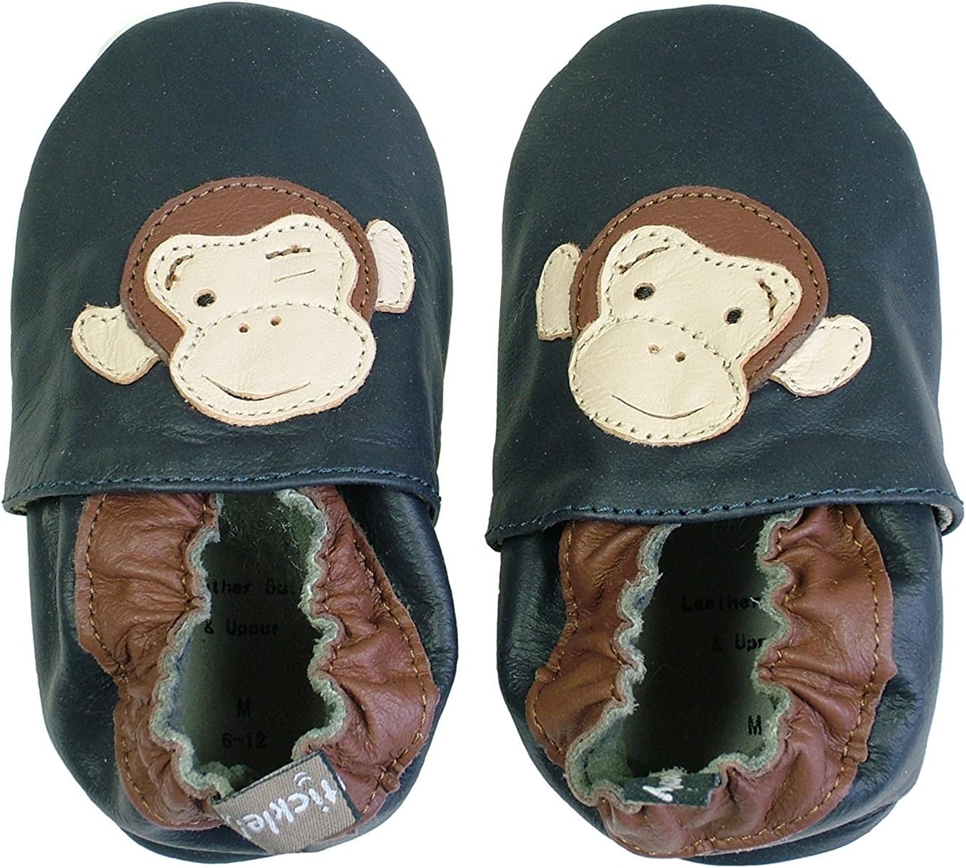 Amazon.com | Tommy Tickle Soft Soled Shoes (Blue Monkey, Extra Large ...