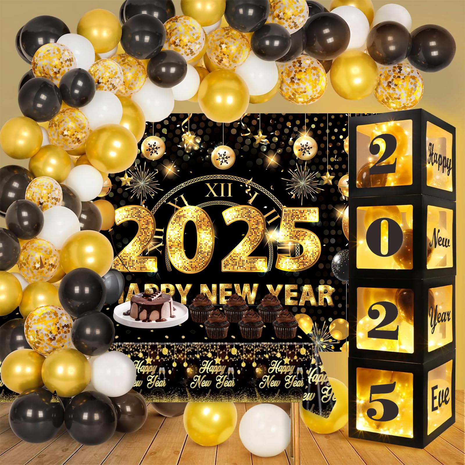 Amazon.com: New Years Eve Party Supplies 2025 Happy New Year ...