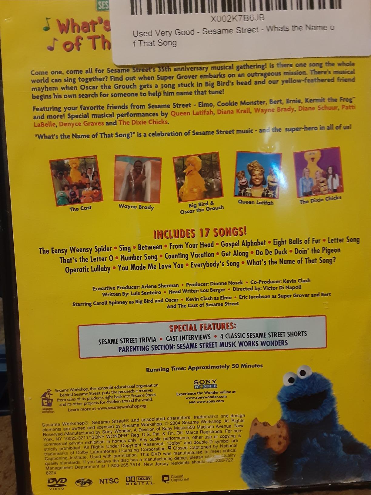 Amazon.com: Sesame Street - What's the Name of That Song? [VHS ...