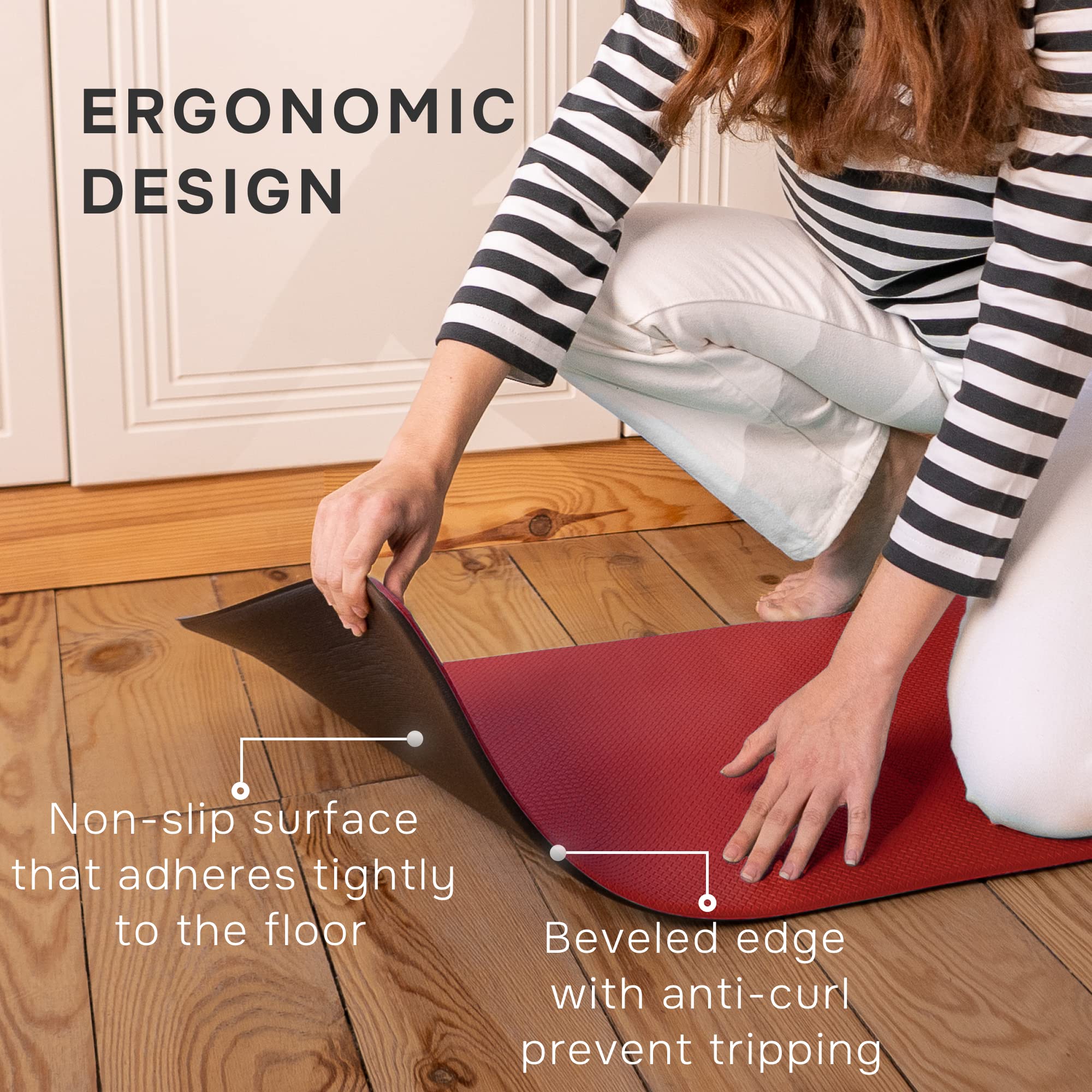 Homergy Anti Fatigue Kitchen Mats for Floor 2 PCS, Memory Foam ...