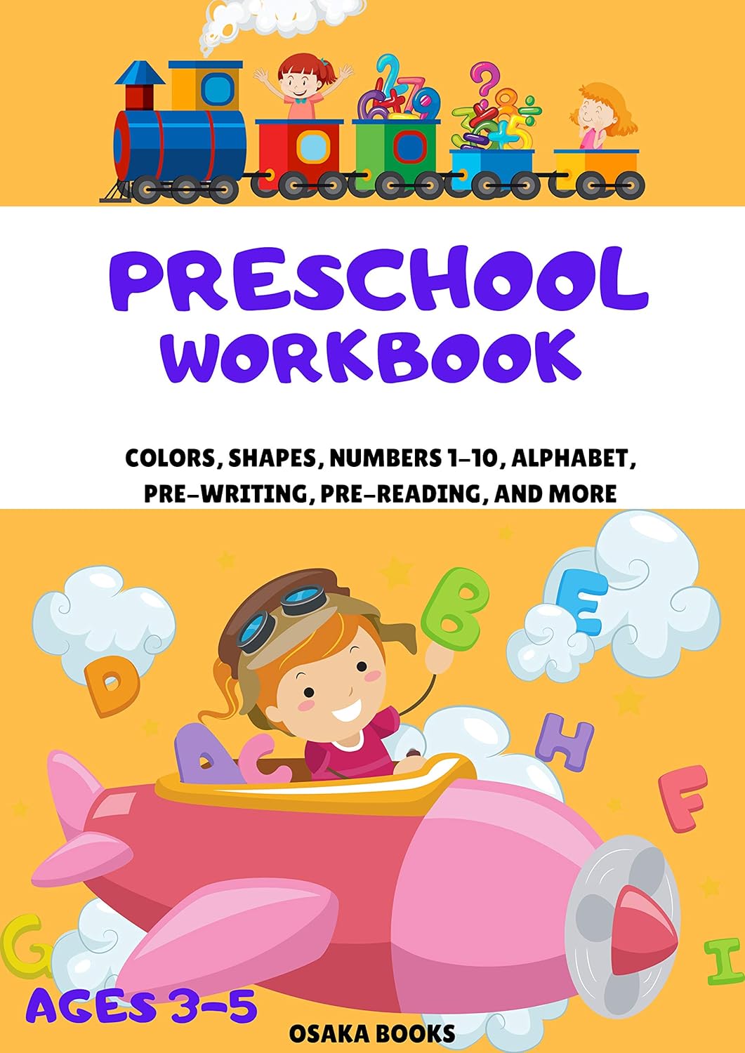 Amazon | Preschool Workbook - Ages 4 and Up, Colors, Shapes, Numbers 1 ...