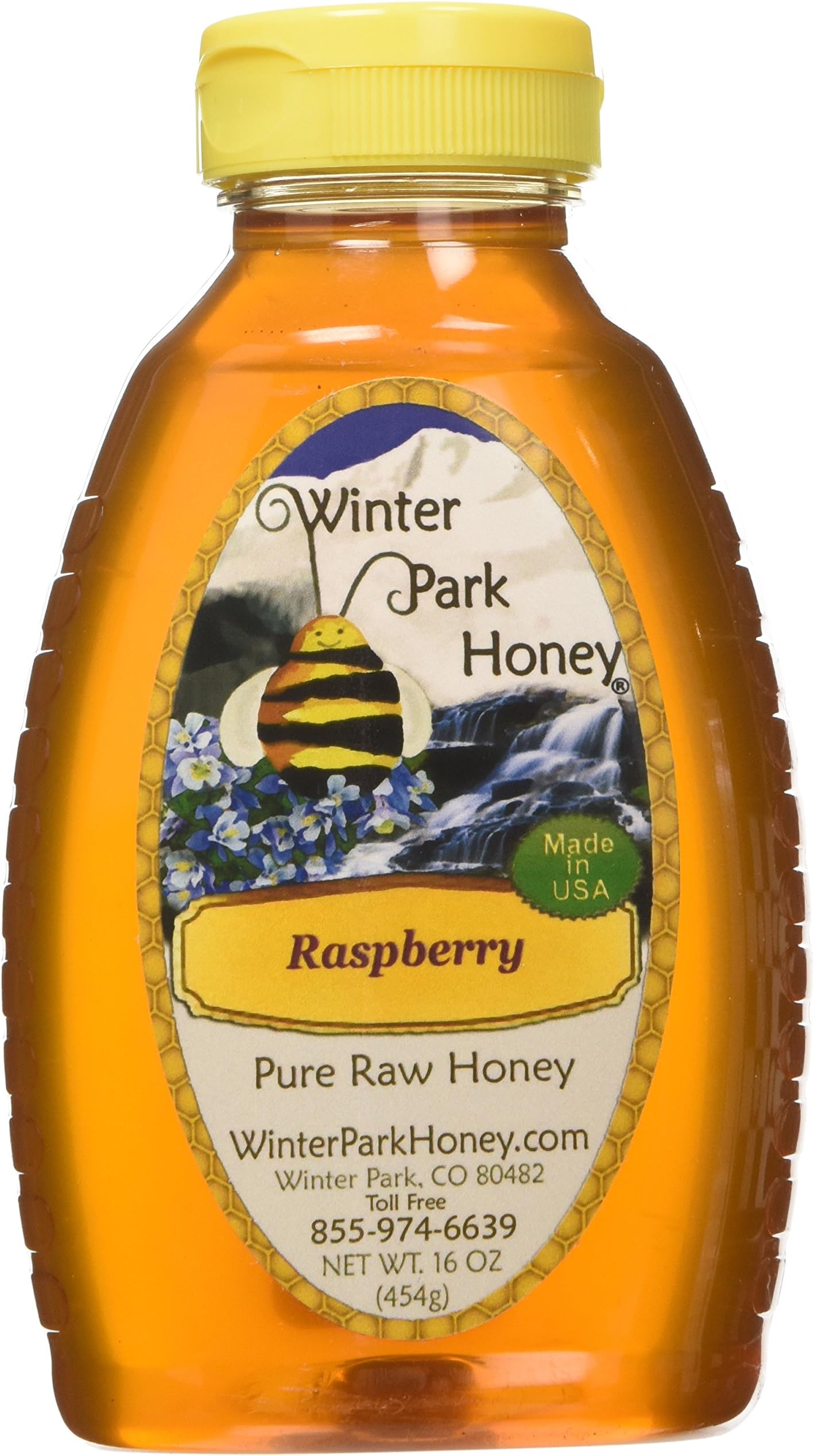 Amazon.com : Raspberry Honey | Winter Park Honey (Pure Raw Unblended ...
