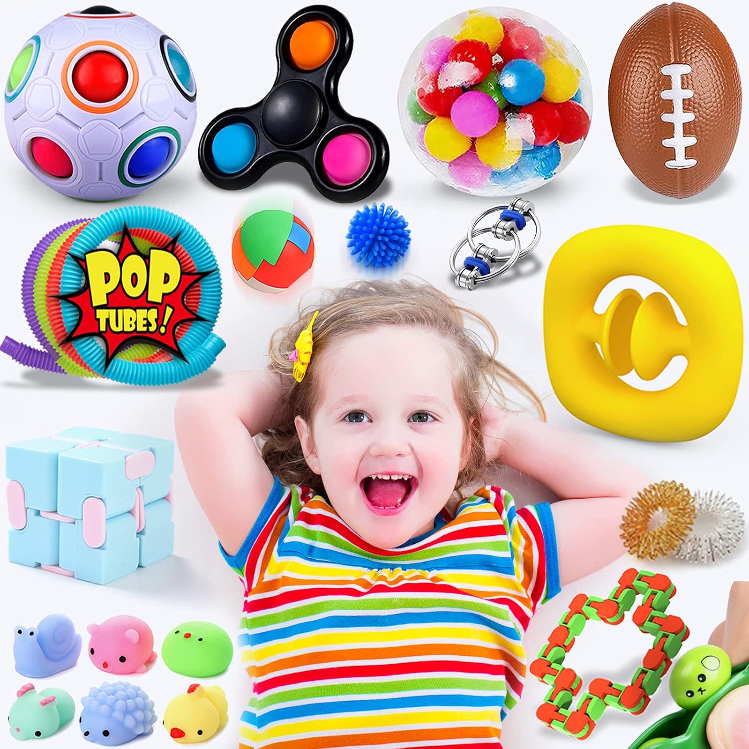 Buy 38PCS Fidget Toys Stress Relief Toy Set for Adults Sensory Toys ...