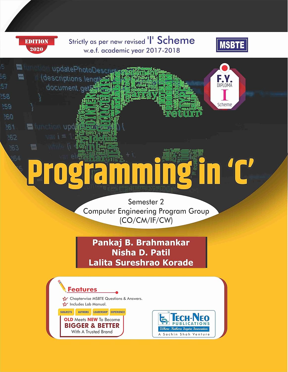 Programming in C For MSBTE Diploma Sem 2 Computer : Brahmankar Pankaj B ...