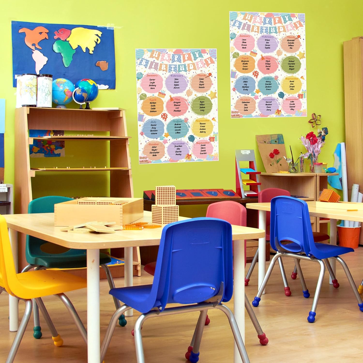 Happy Birthday Poster for Classroom: 2 Pcs Philippines | Ubuy