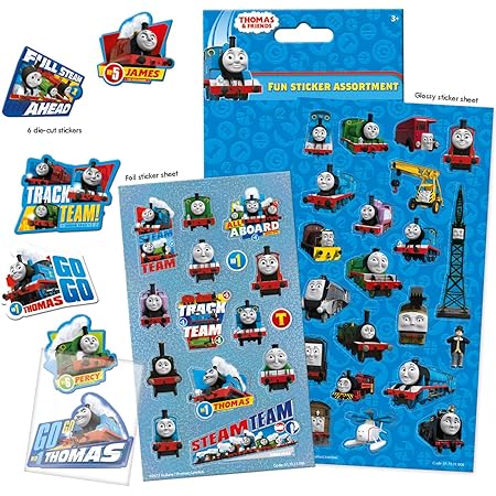 Paper Projects 01.70.22.005 Thomas and Friends Mega Sticker Pack, Blue ...