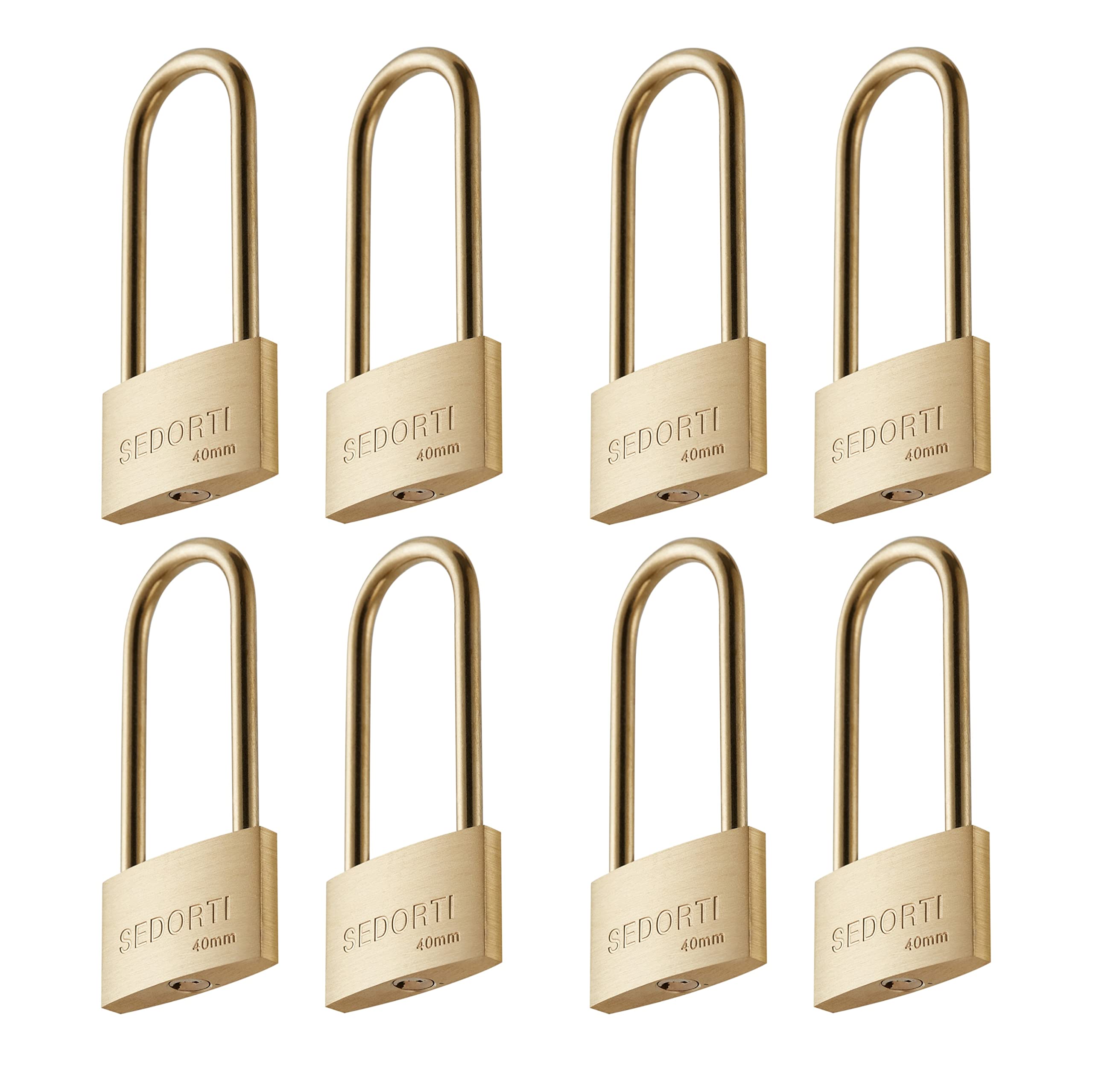 Snapklik.com : SEDORTI Weather Proof Lock, Keyed Alike Solid Brass Padlocks