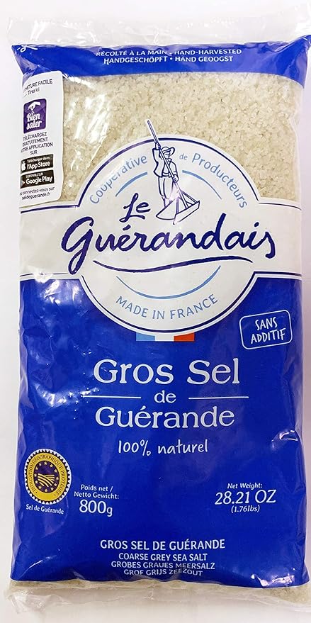 Amazon.com : Le Guerandais Coarse Sea Salt Gros Sel De Guerande, 28 ...