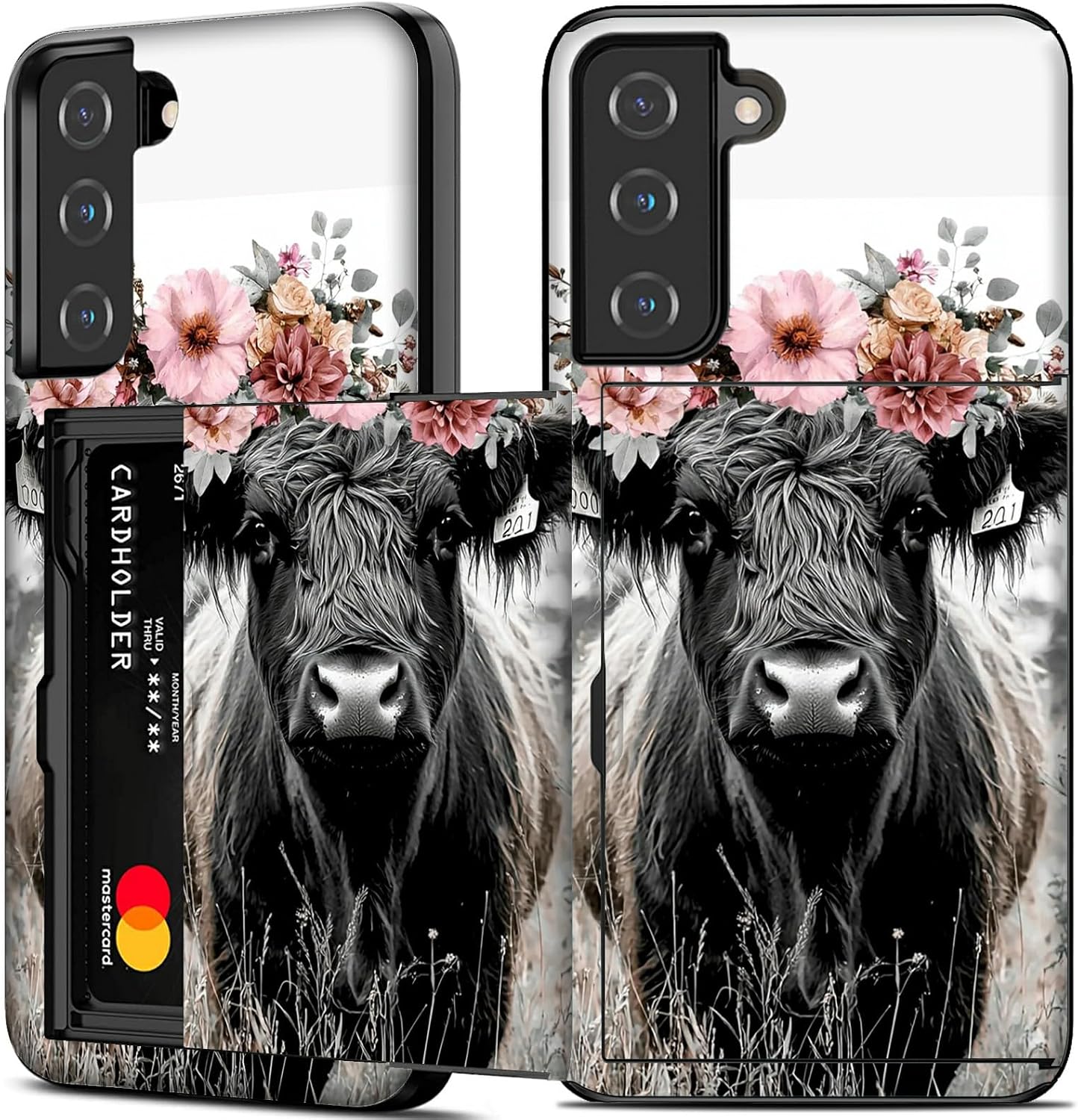 Amazon.com: Dikoer for Galaxy S22 5G 6.1" Wallet Case, Heavy Duty ...