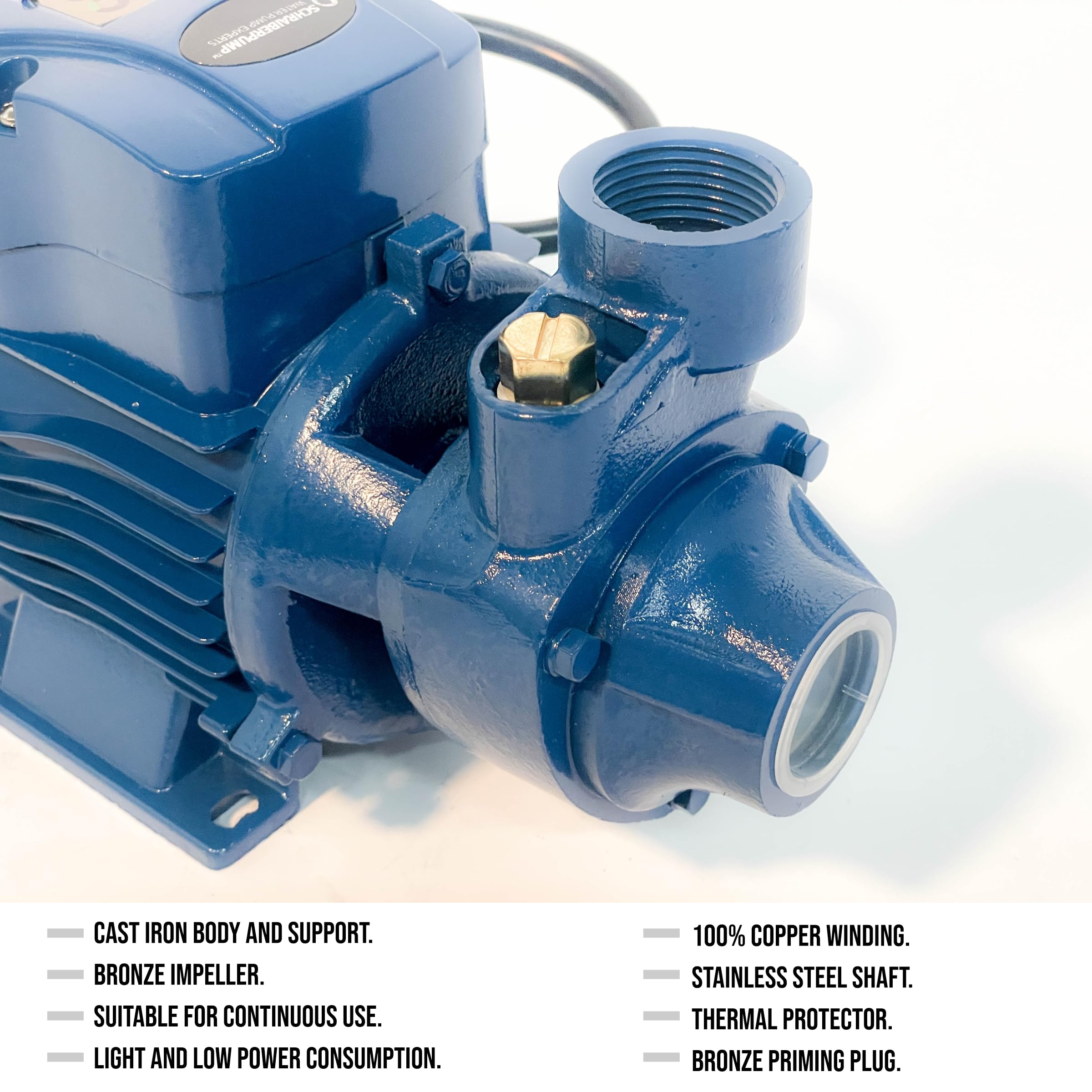 Snapklik.com : Schraiberpump 1hp 115v Peripheral Impeller Pump 190ft ...