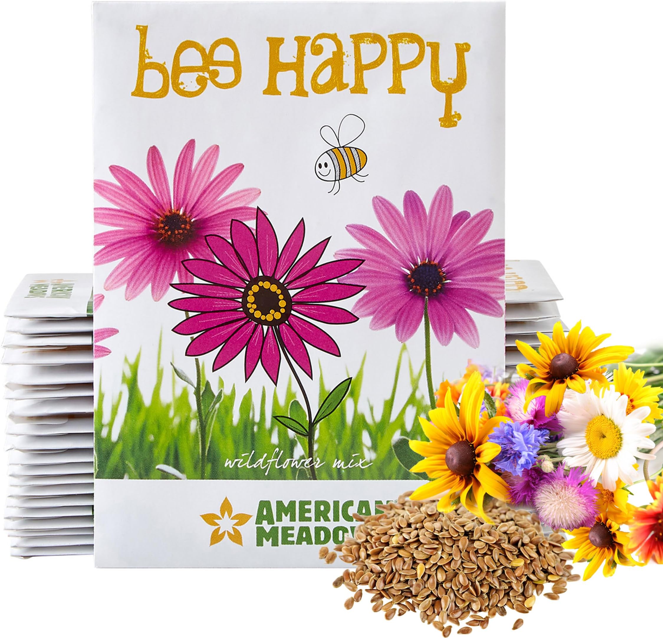 Amazon.com : Set of 50 Flower Seed Packets! Flower Seeds in Bulk (50 ...