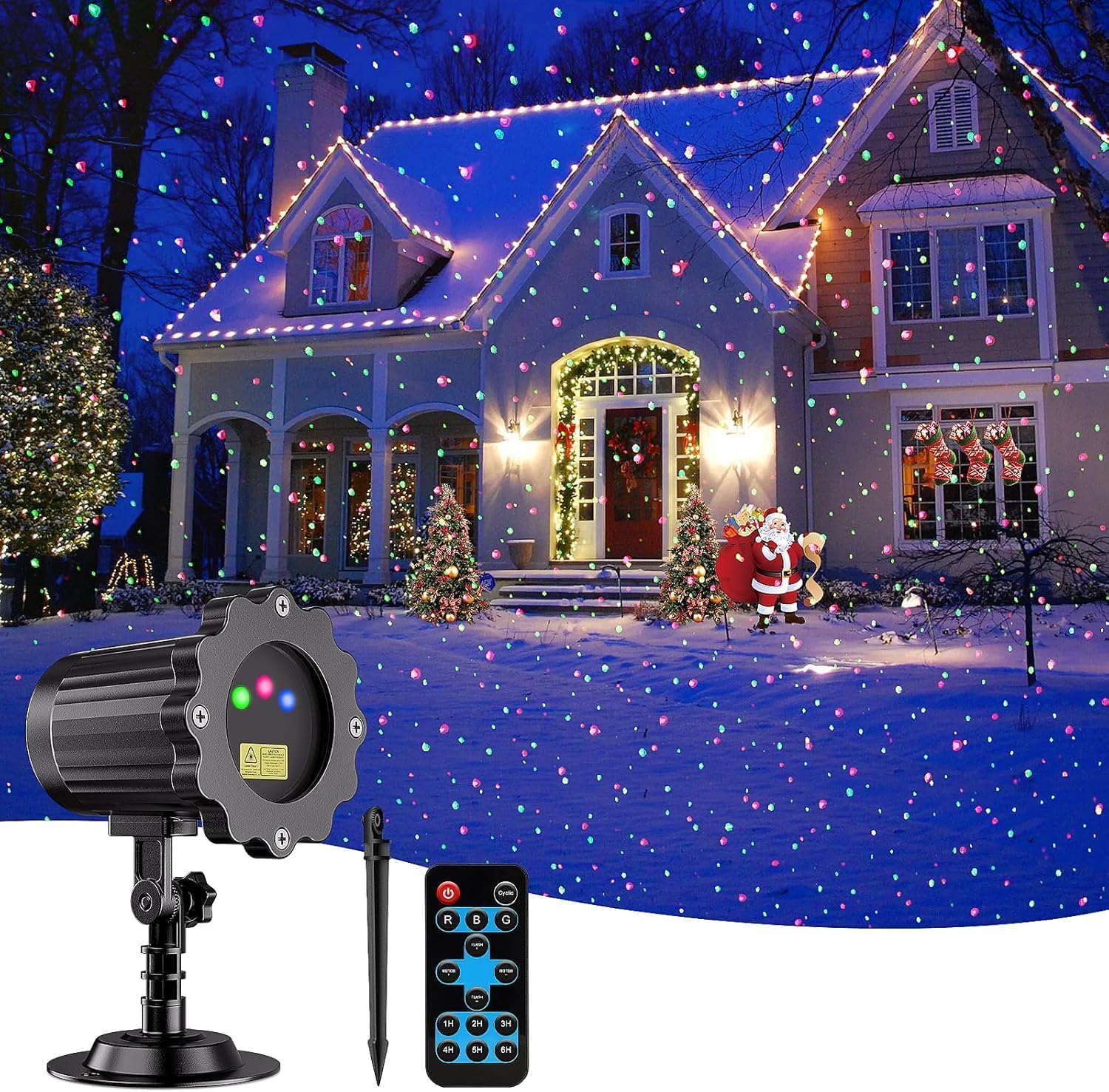 Amazon.com: Laser Christmas Projector Lights Outdoor, Christmas ...