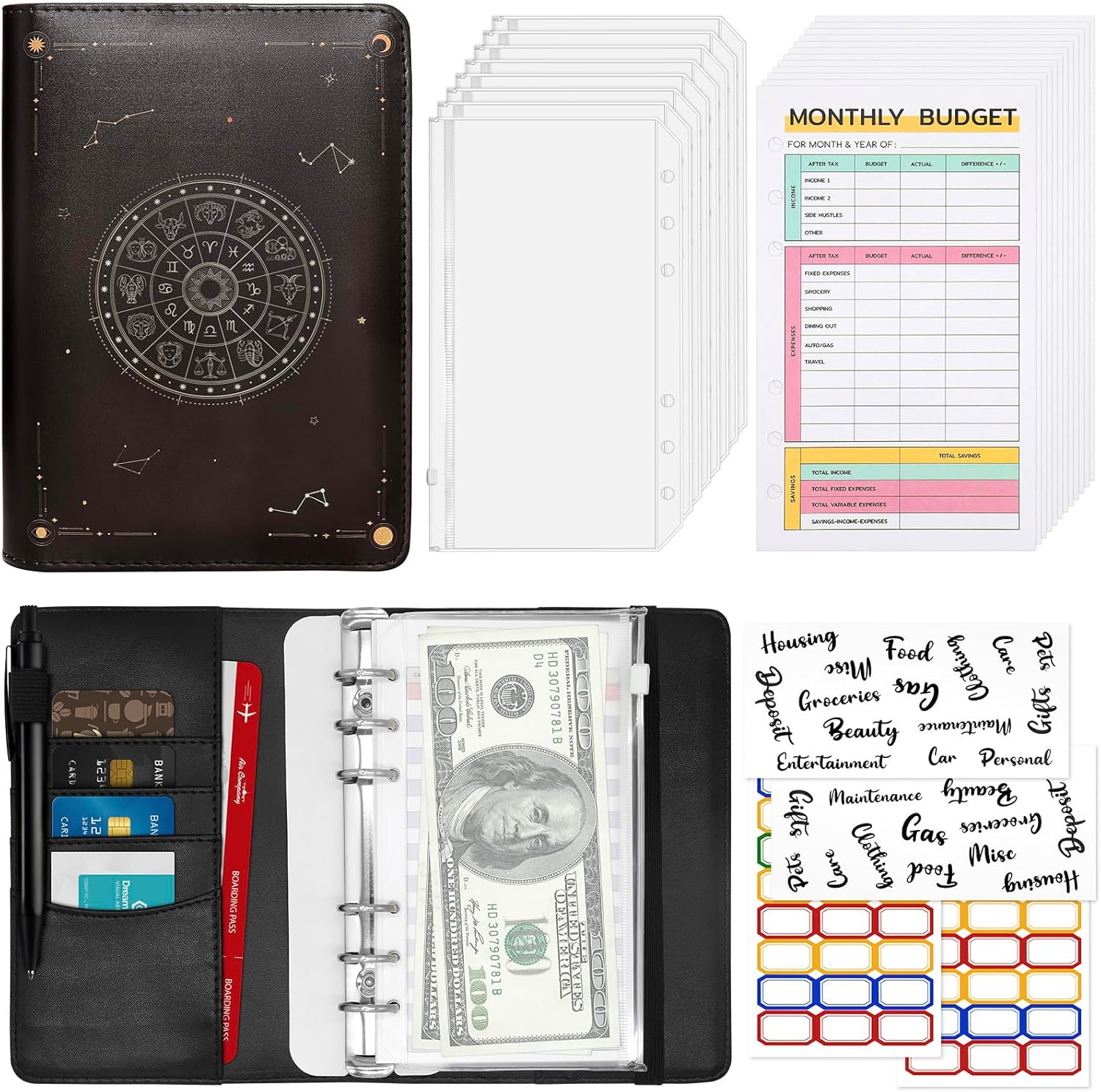 Amazon.com : Weesiber A6 Budget Binder - Money Saving Binder with ...