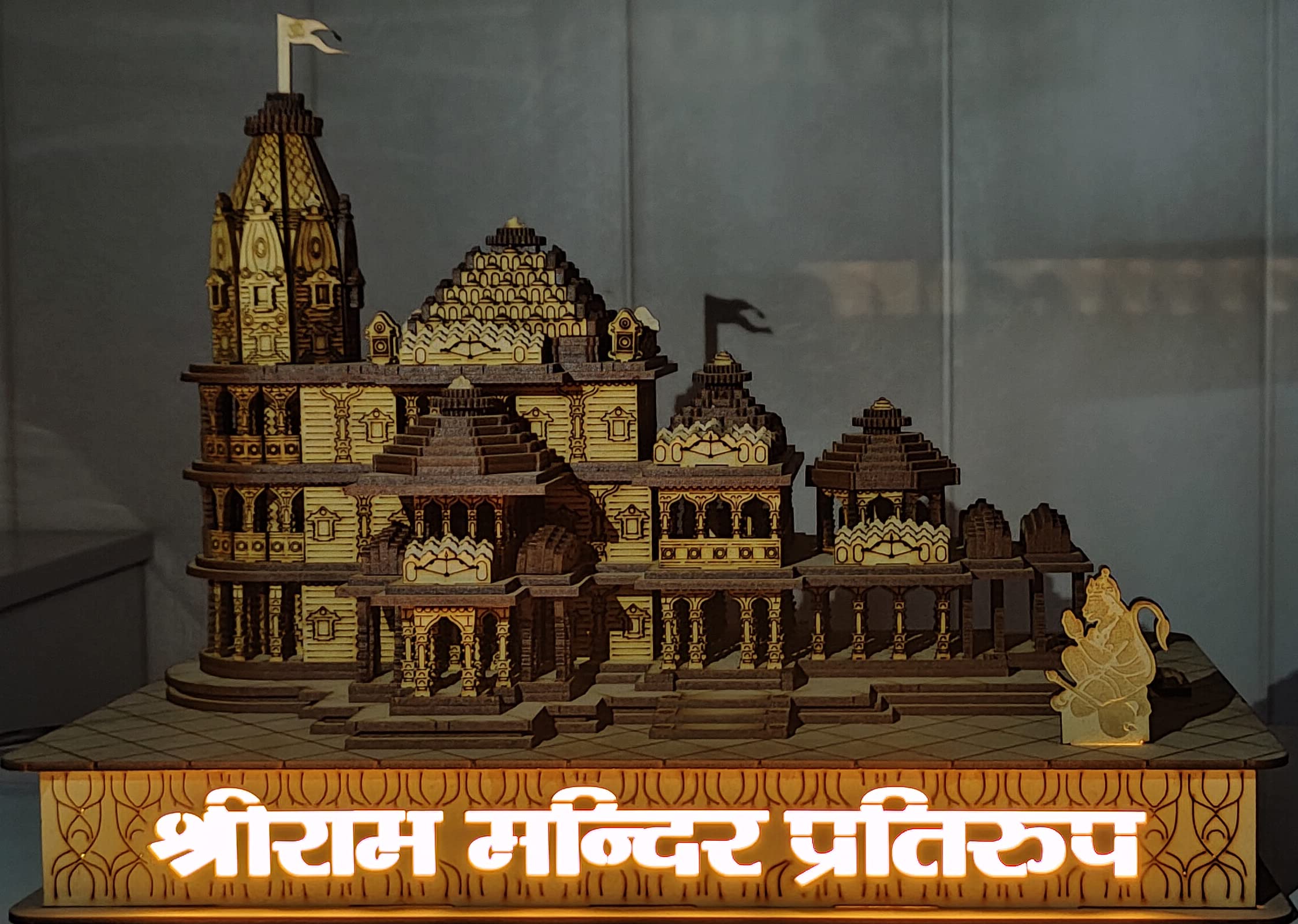 Buy DREAM DRAFTER MDF Ayodhya Shree Ram Mandir/Temple (Origin Design ...