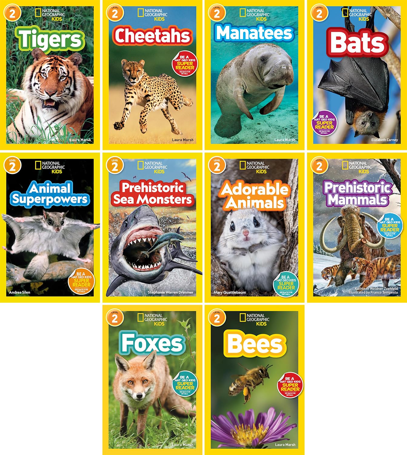 National Geographic Kids Readers, Level 2 Series, 10 Books Collection ...