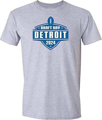 Amazon.com: J2 Sport Football Draft Day 2024 Detroit Shirt : Sports ...