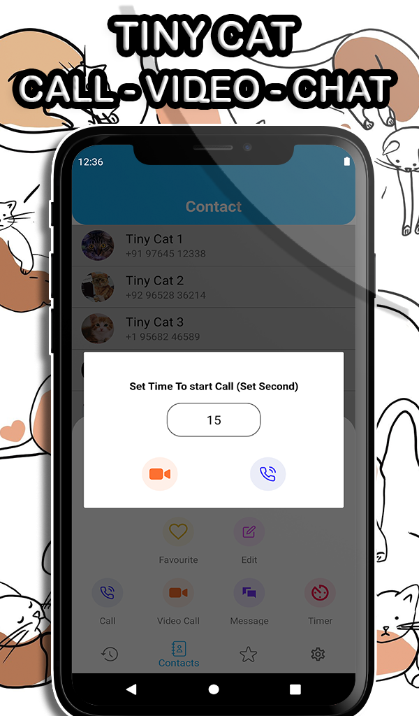 Tiny Cat Video Call - Live voice & Video from pet cat and Texting ...