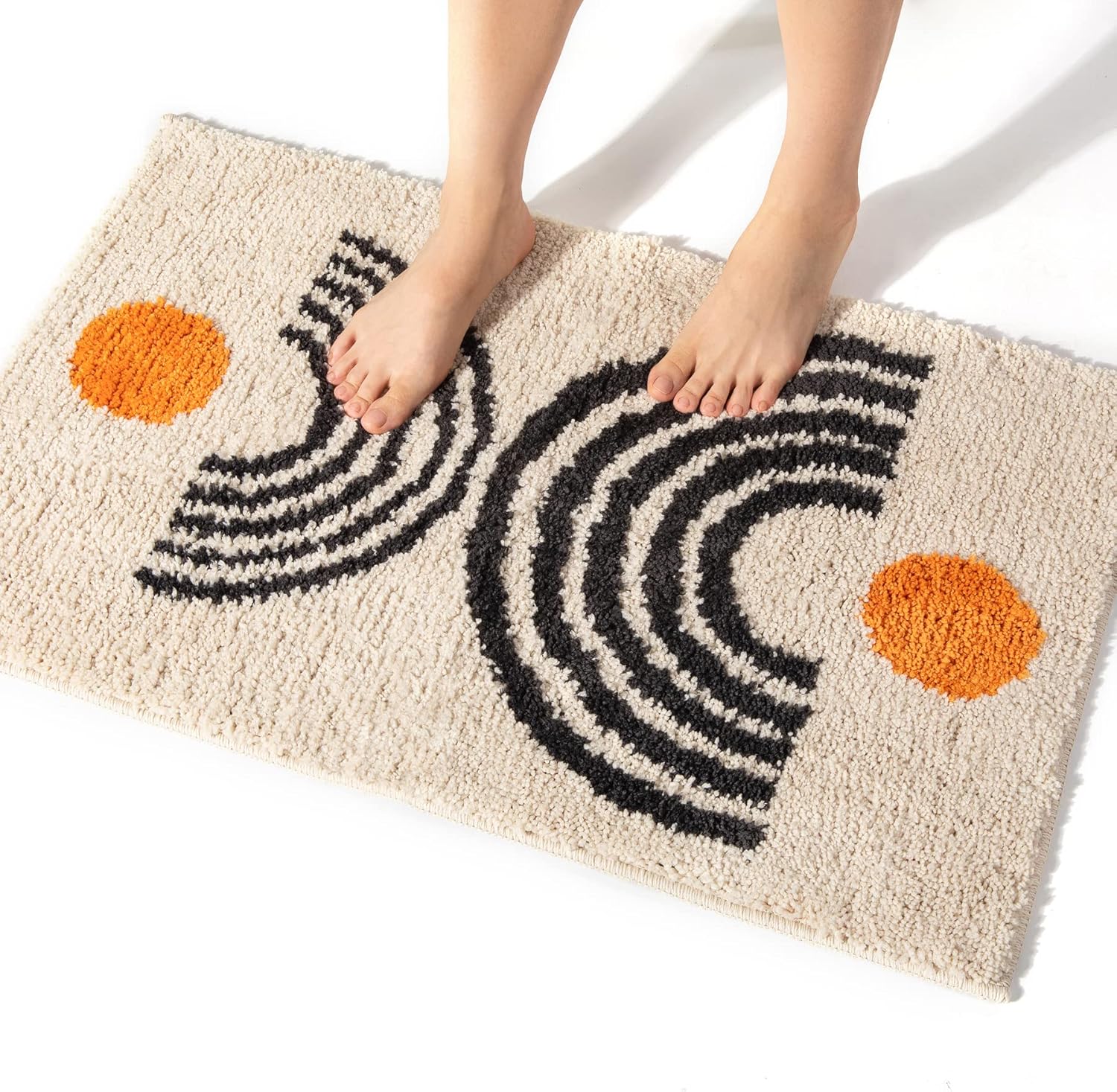 Amazon.com: DBJOY Boho Bathroom Rugs Non-Slip Abstract Bath Rugs ...