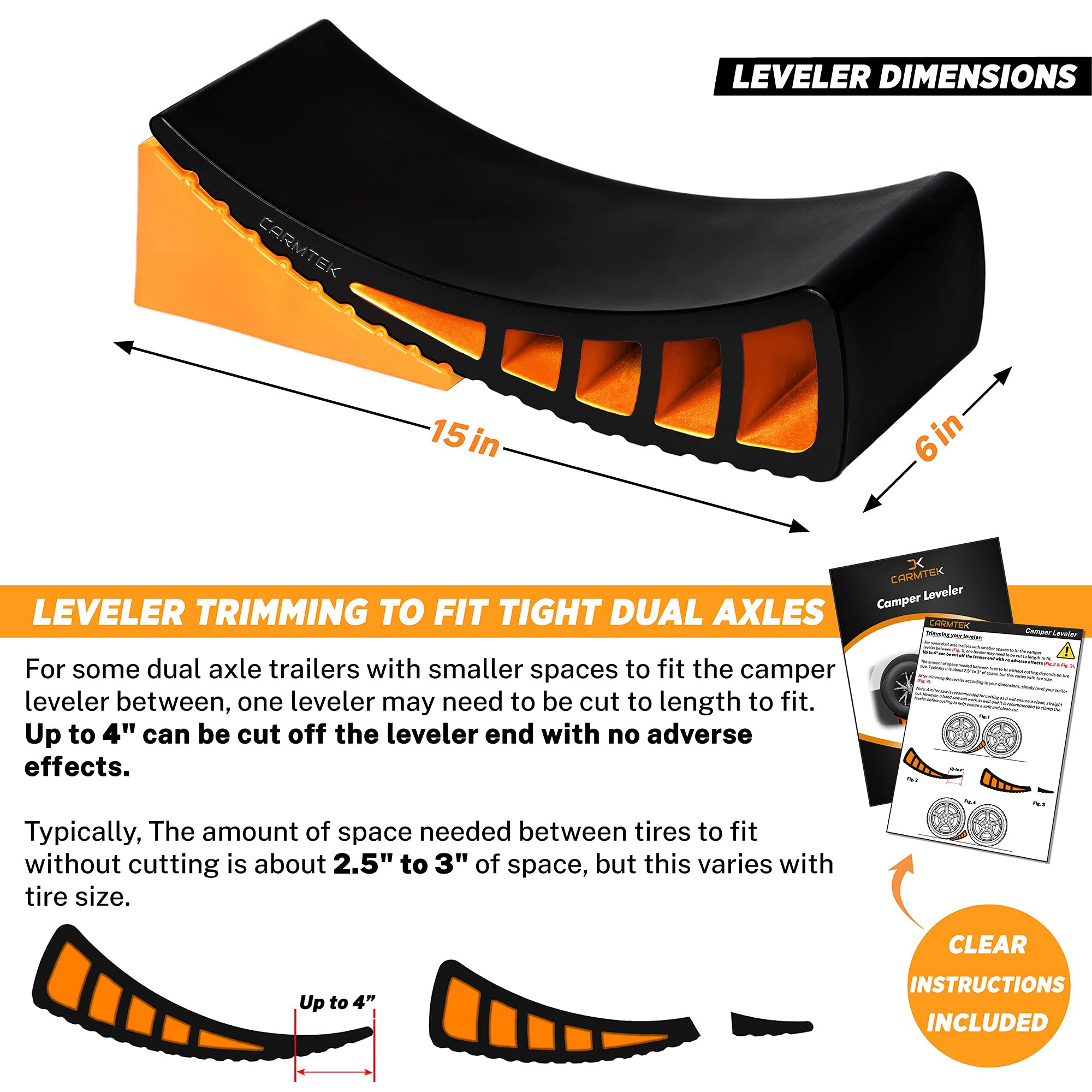 Snapklik.com : CARMTEK Camper Leveler Kit - Curved RV Levelers